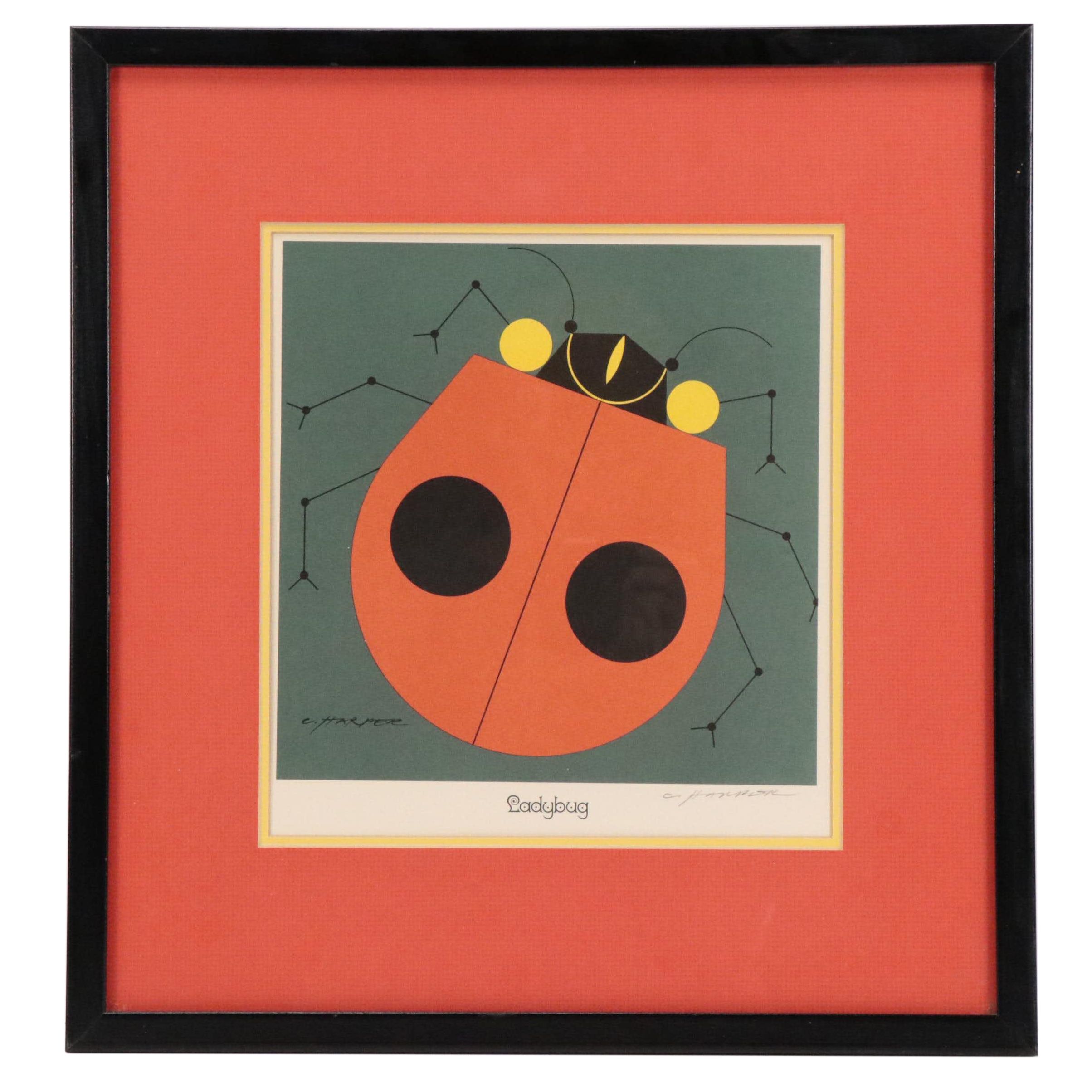 Charley Harper Lithograph "Ladybug" | EBTH