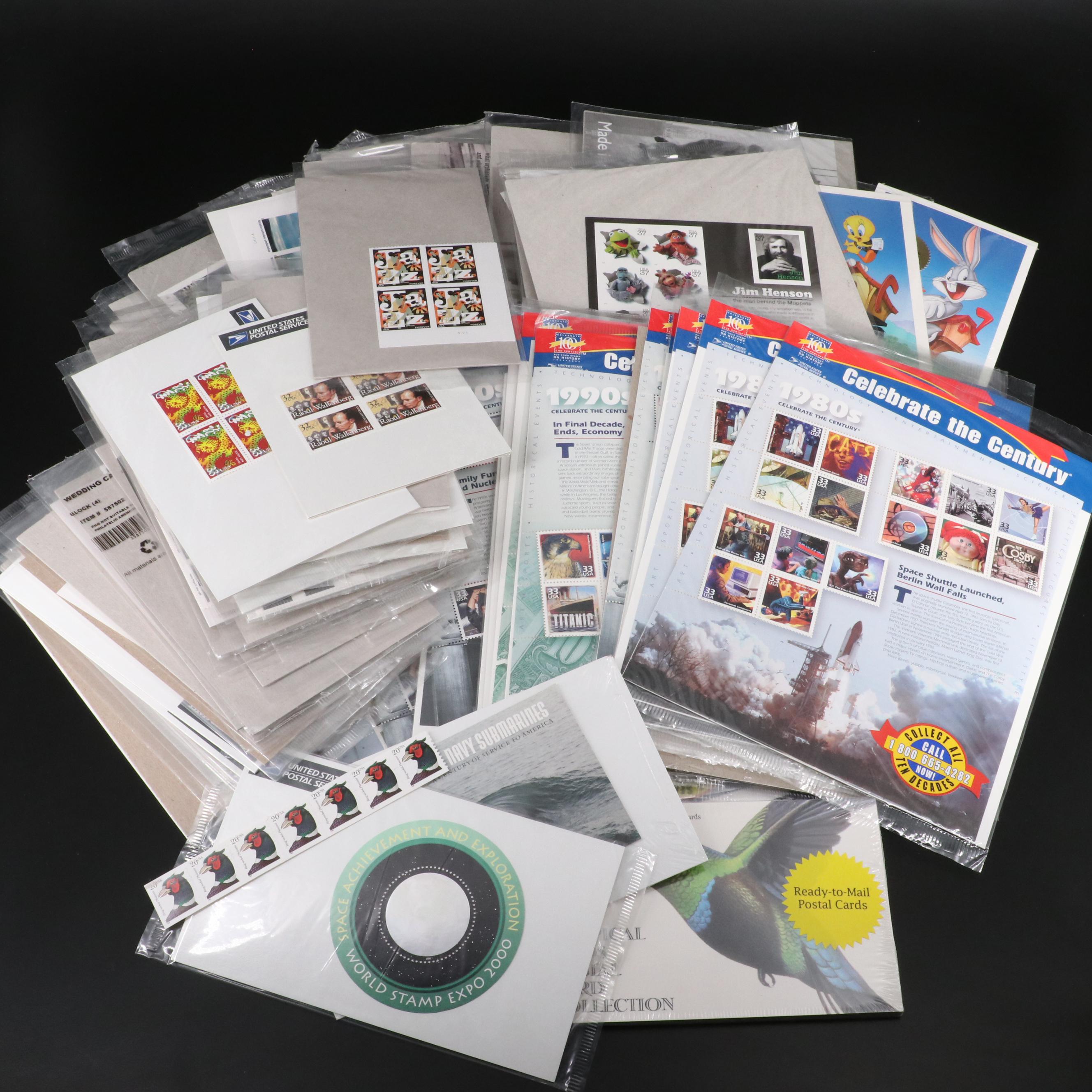 Mint U.S. Postage Stamps in Original Mint Packages With "Celebrate the ...