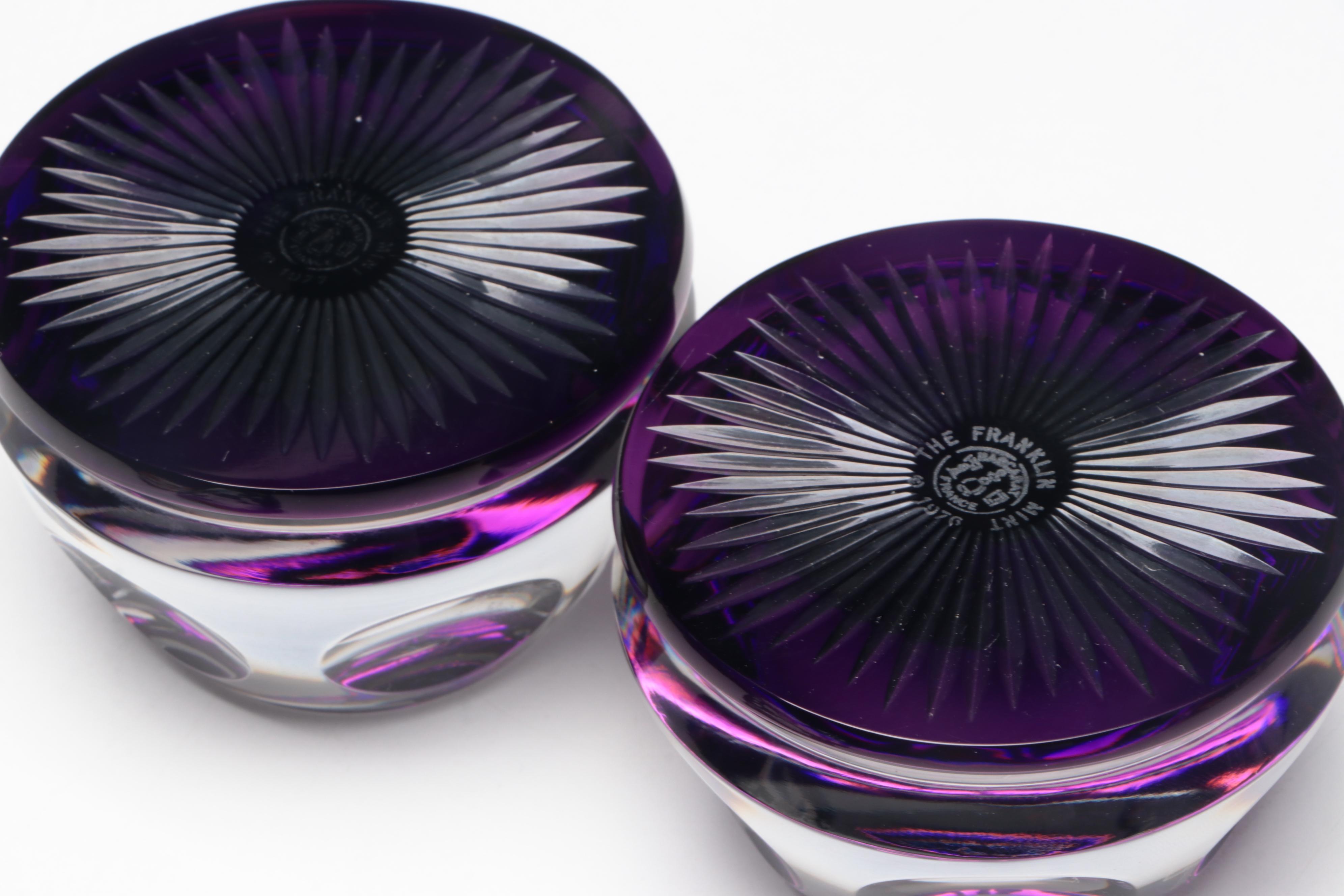 The Franklin Mint Baccarat Crystal Paperweights, Late 20th Century | EBTH