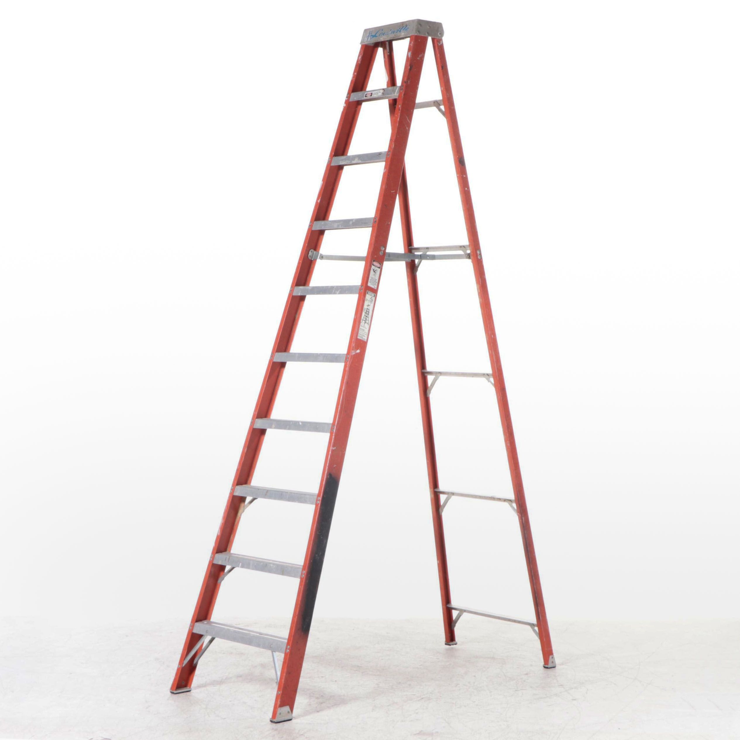 Louisville 10' Aluminum Step Ladder | EBTH