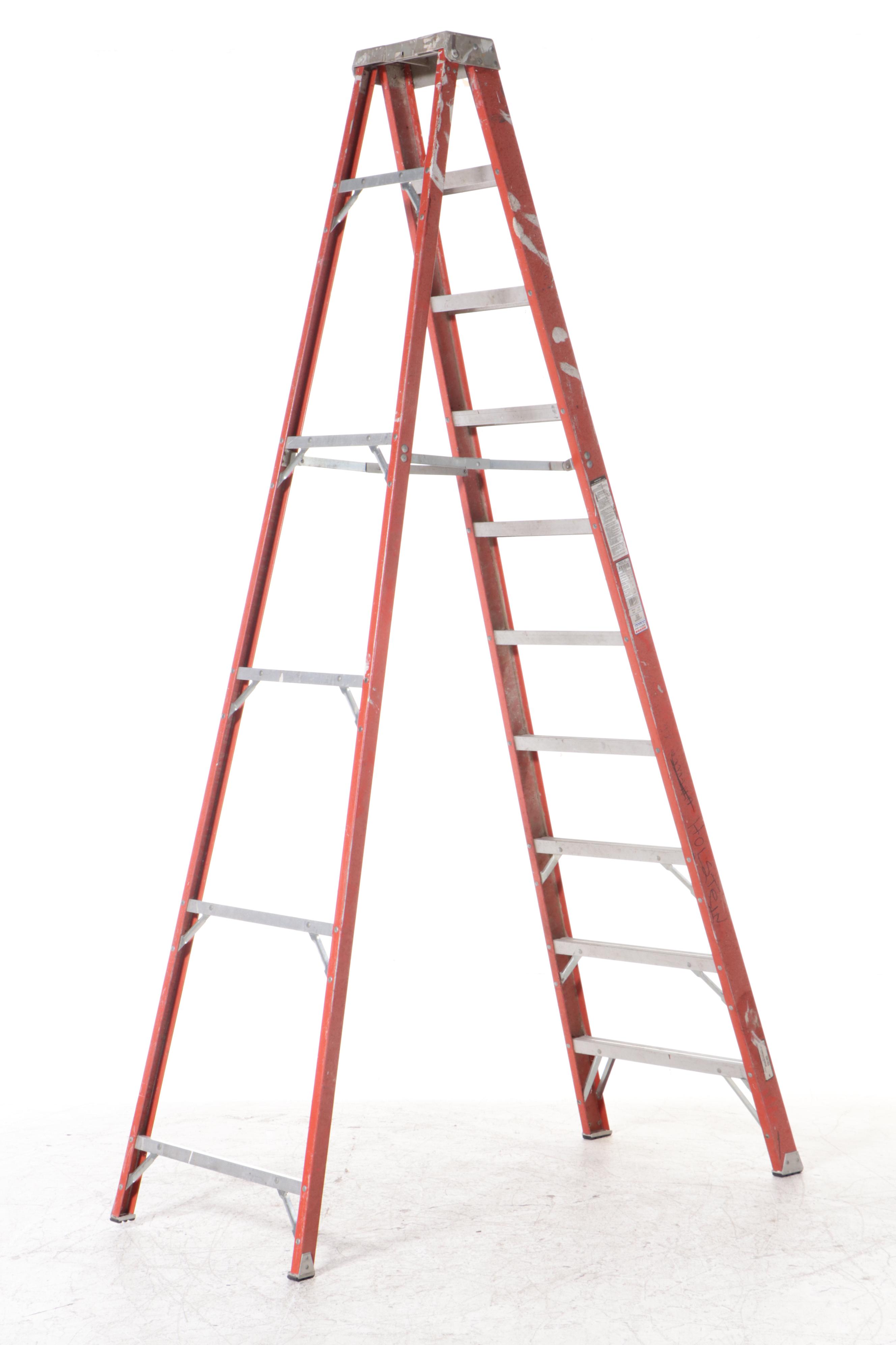 Louisville 10' Aluminum Step Ladder | EBTH