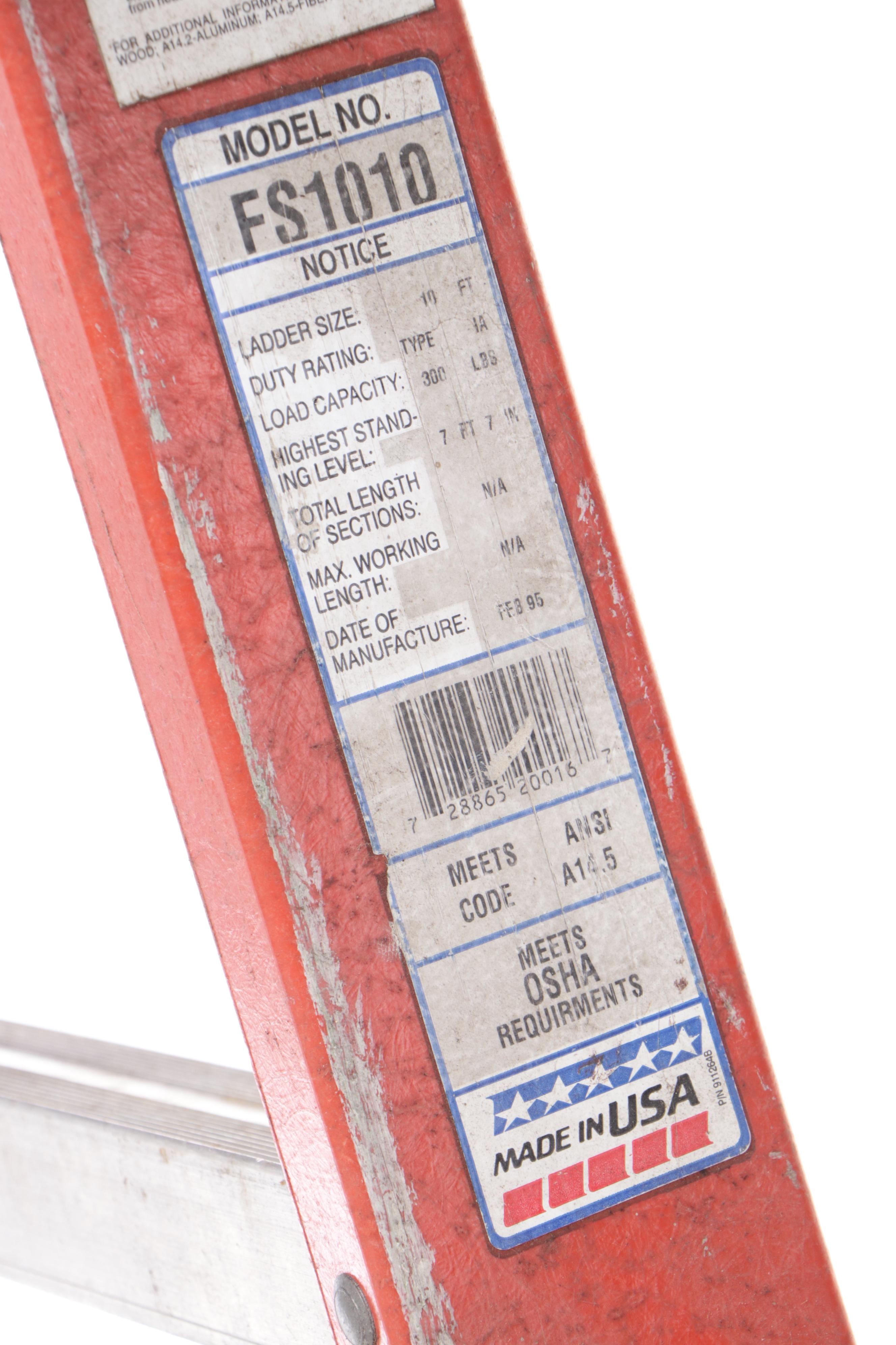 Louisville 10' Aluminum Step Ladder | EBTH