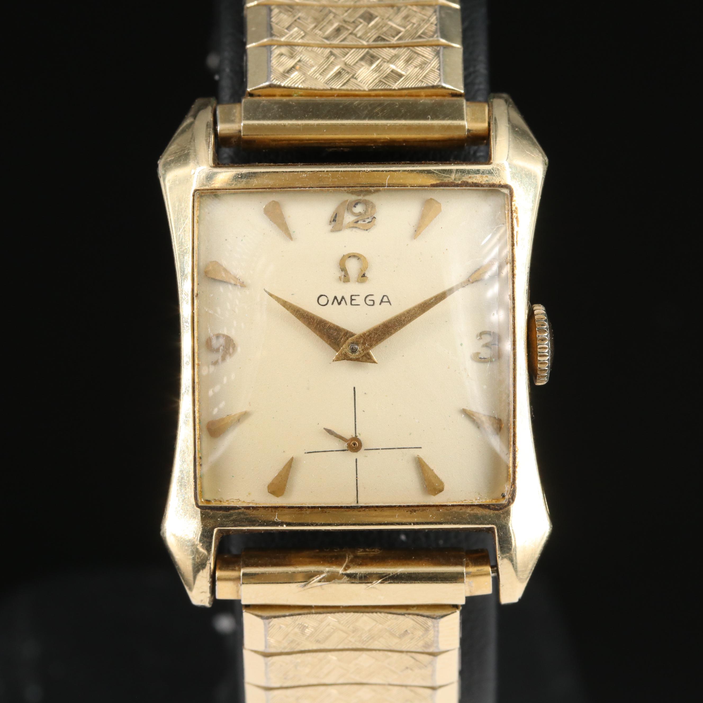 1956 Omega Stem Wind Wristwatch | EBTH