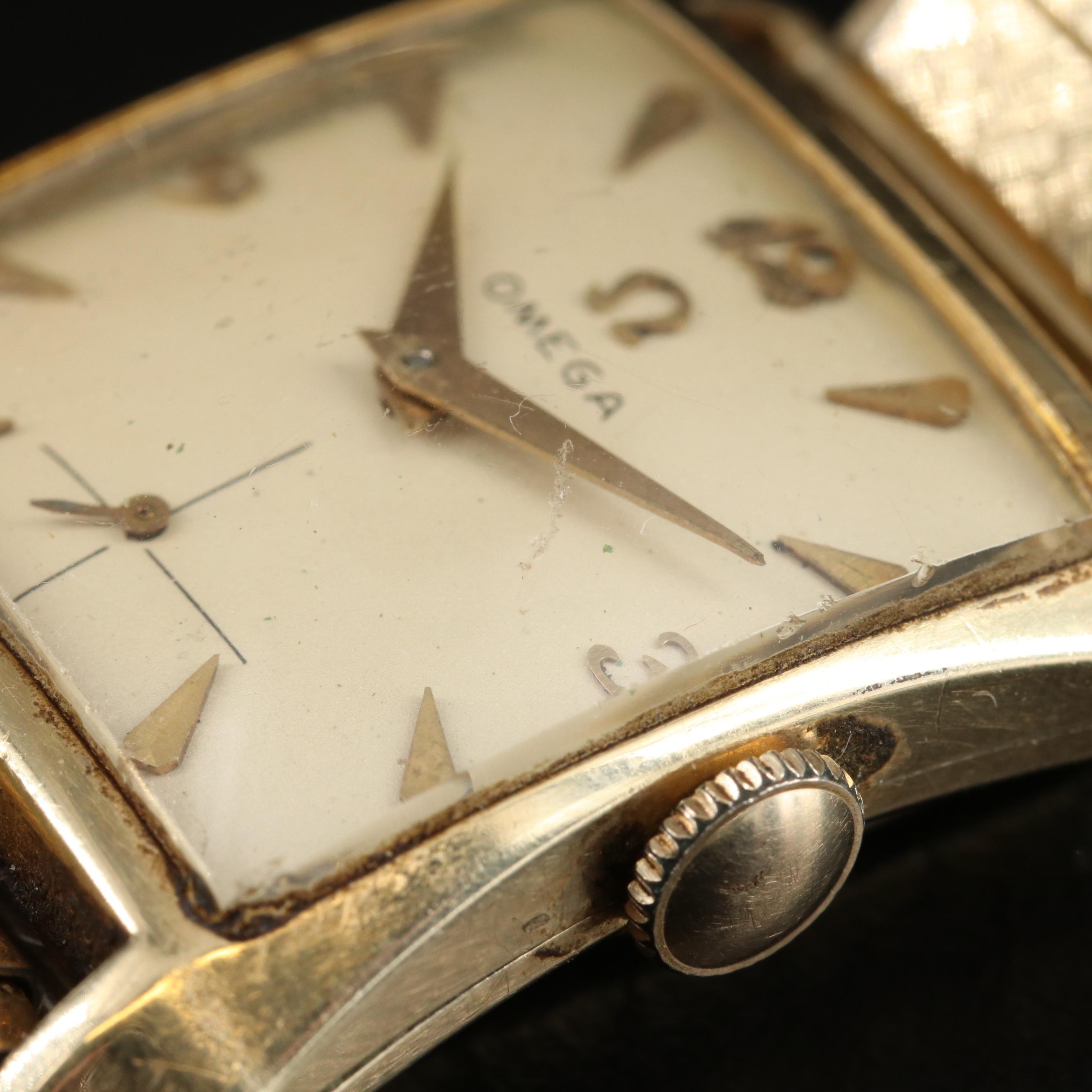 1956 Omega Stem Wind Wristwatch | EBTH