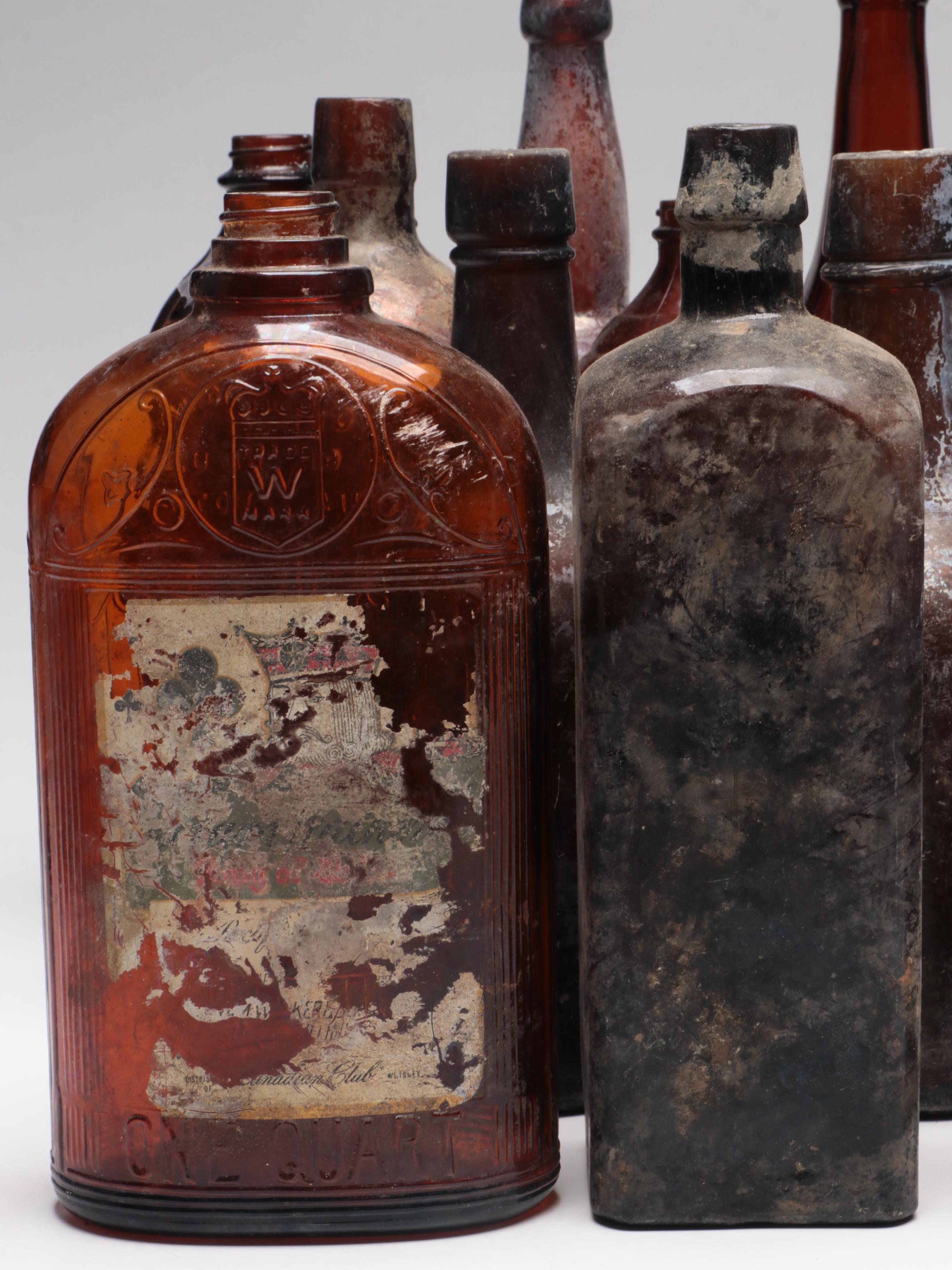 Sandy Macdonald, I. Trager, Duffy Malt Whiskey and More Amber Glass ...