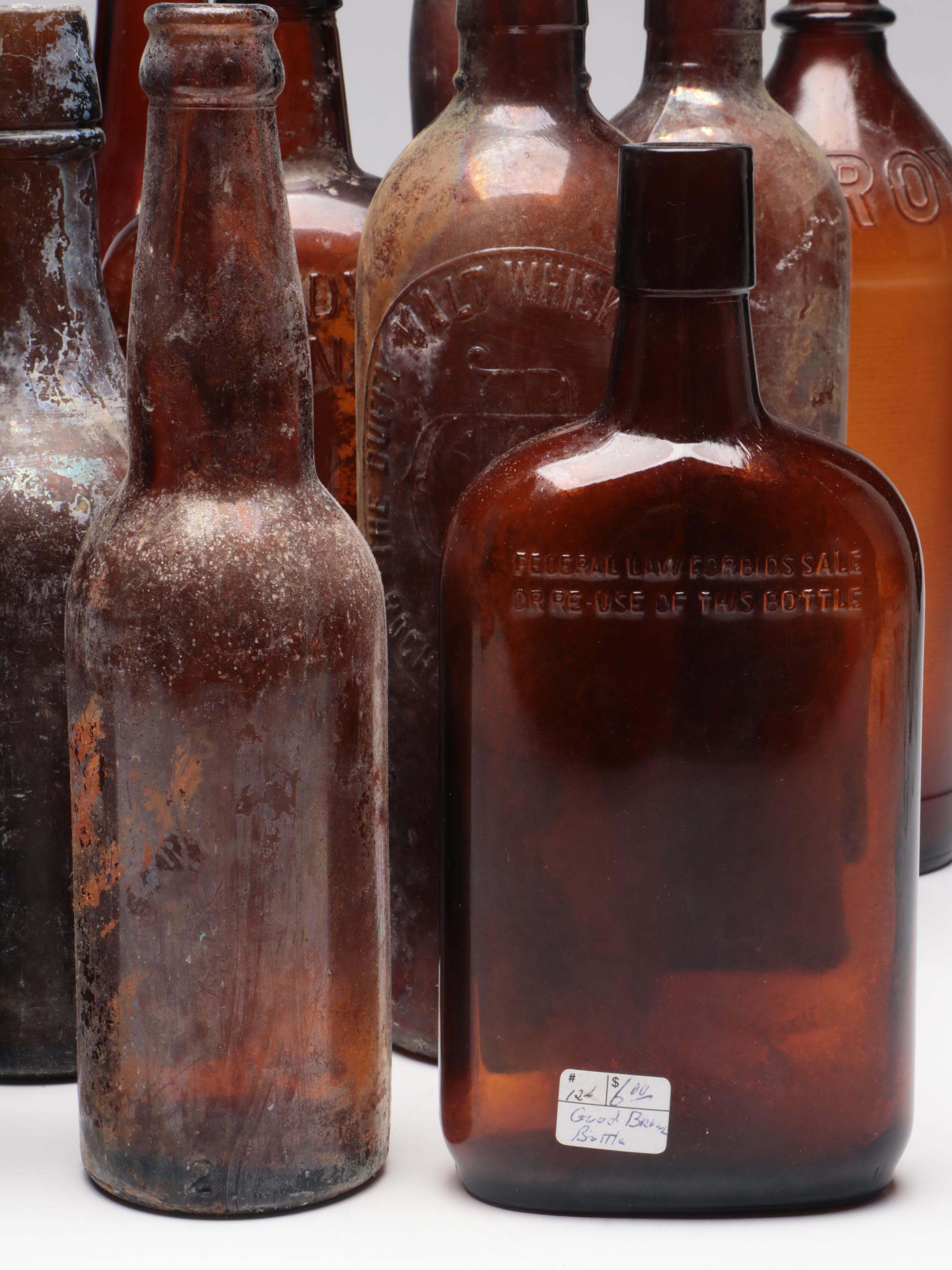 Sandy Macdonald, I. Trager, Duffy Malt Whiskey and More Amber Glass ...