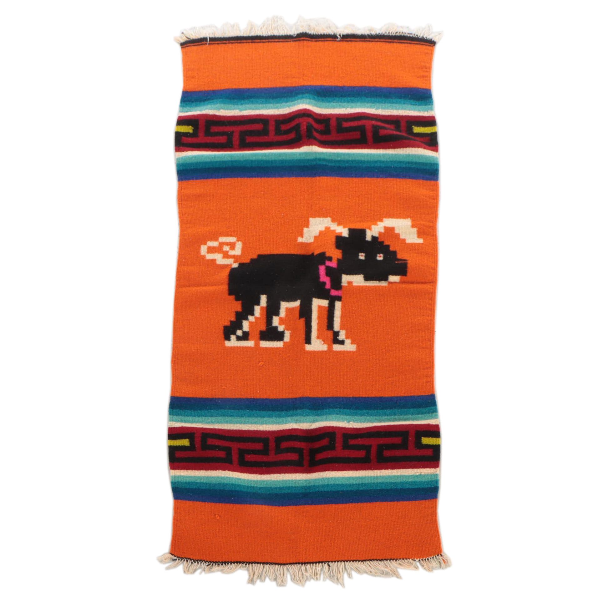 2'1 x 4'10 Handwoven Mexican Oaxaca Accent Rug | EBTH