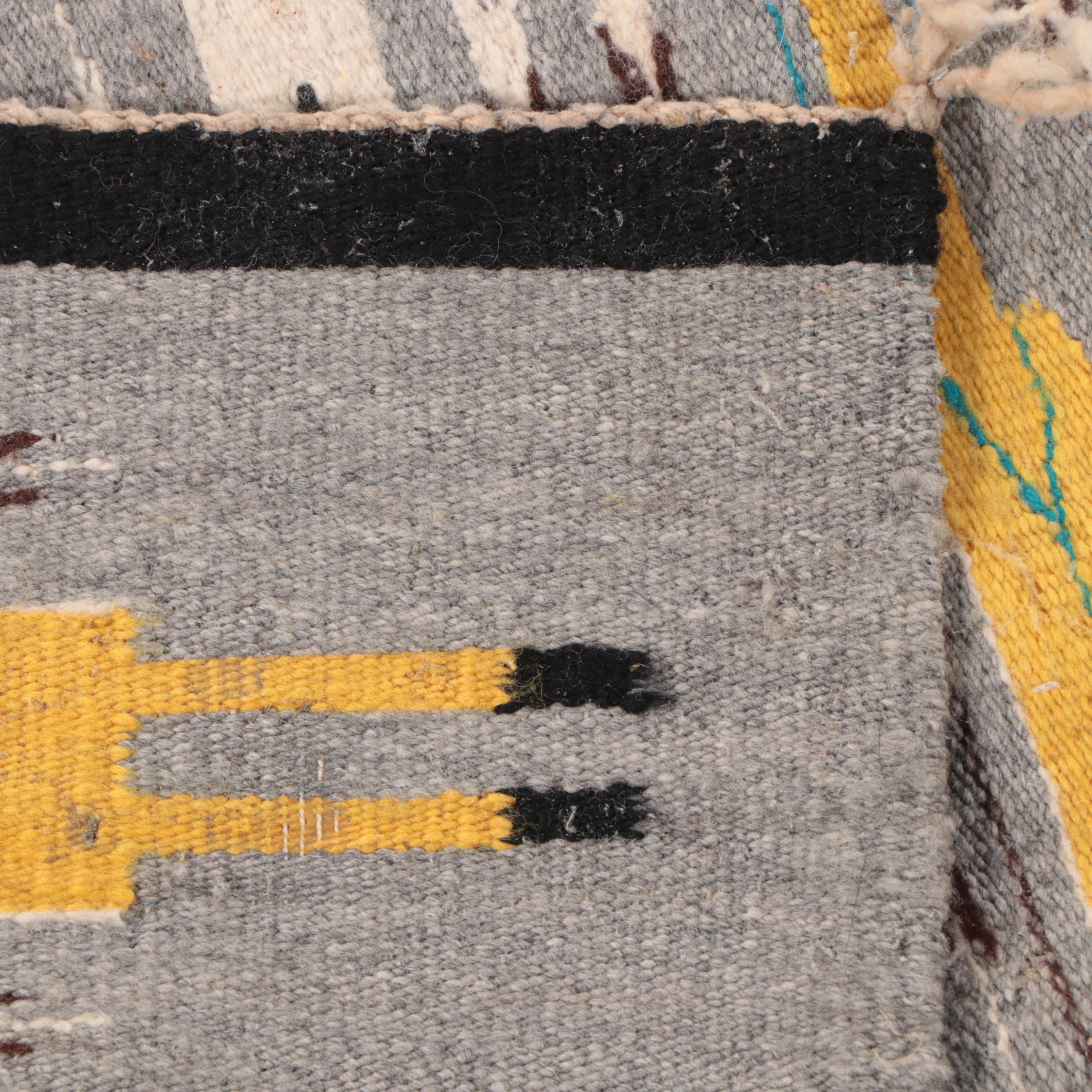 2'11 x 3' Handwoven Navajo Yeibichai Accent Rug | EBTH