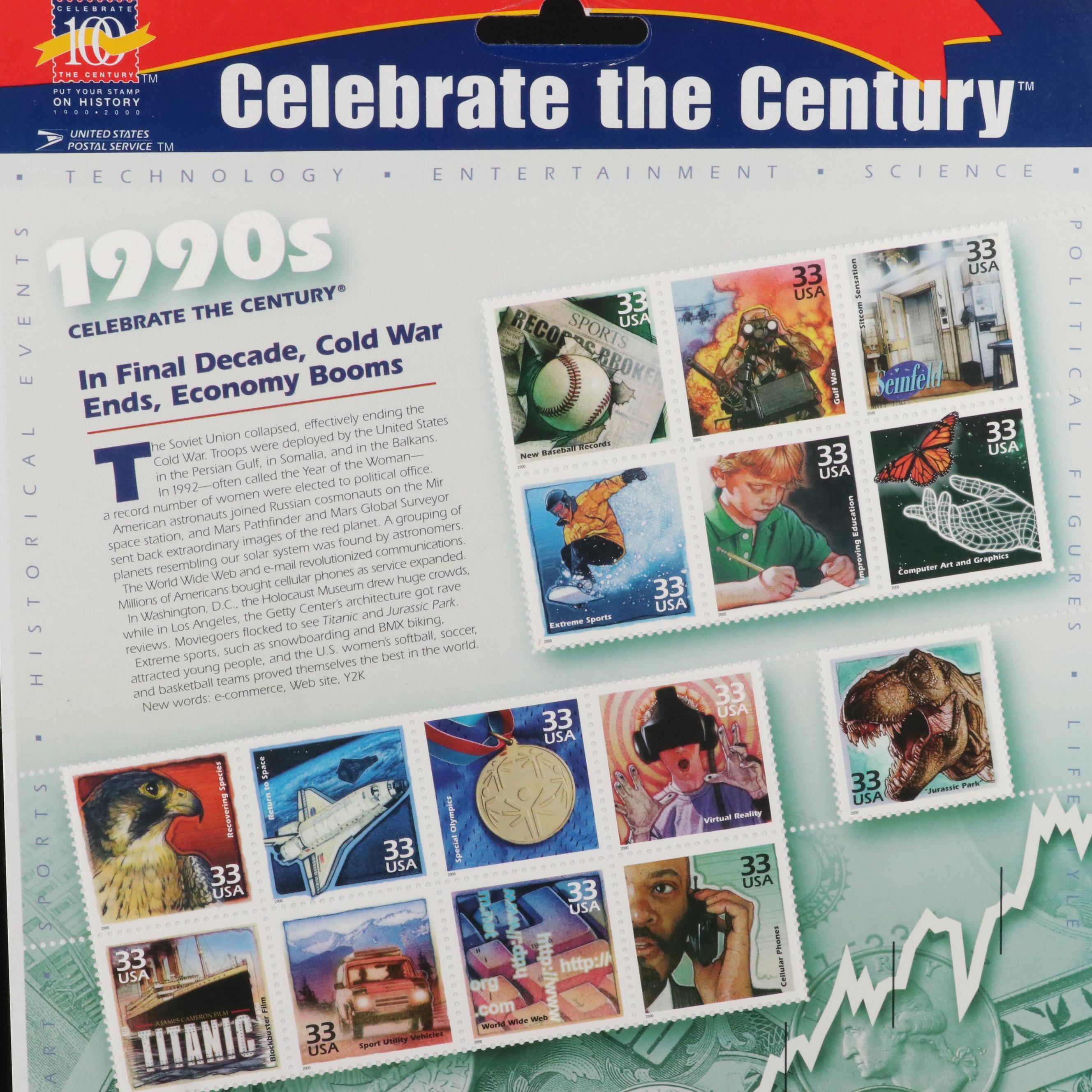 New U.S. Postage Stamps In Original Mint Packaging With "Football ...