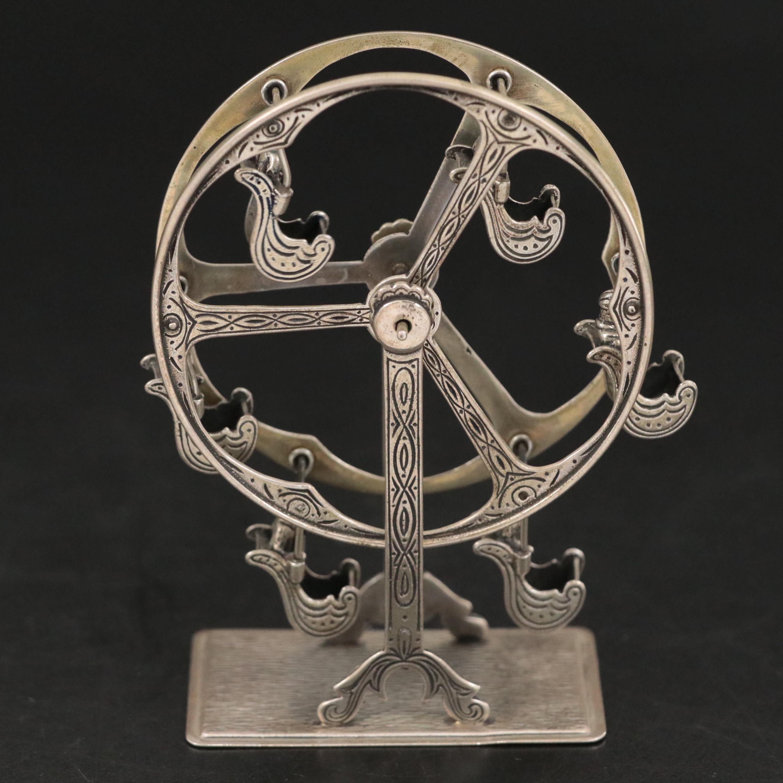 Dutch 833 Silver Miniature Ferris Wheel | EBTH