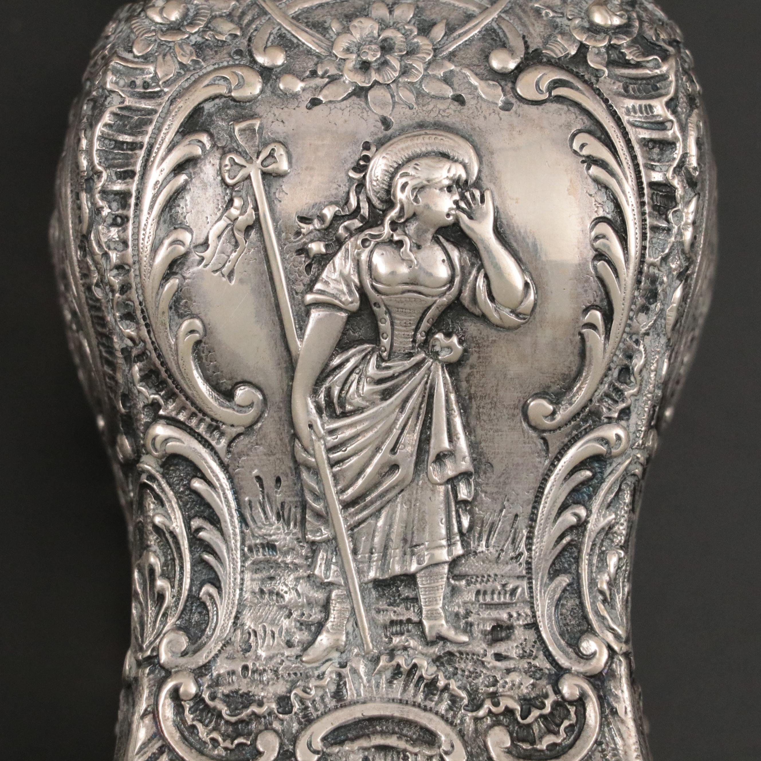 Georg Roth & Co. Hanau 800 Silver Baroque Style Tea Caddy | EBTH