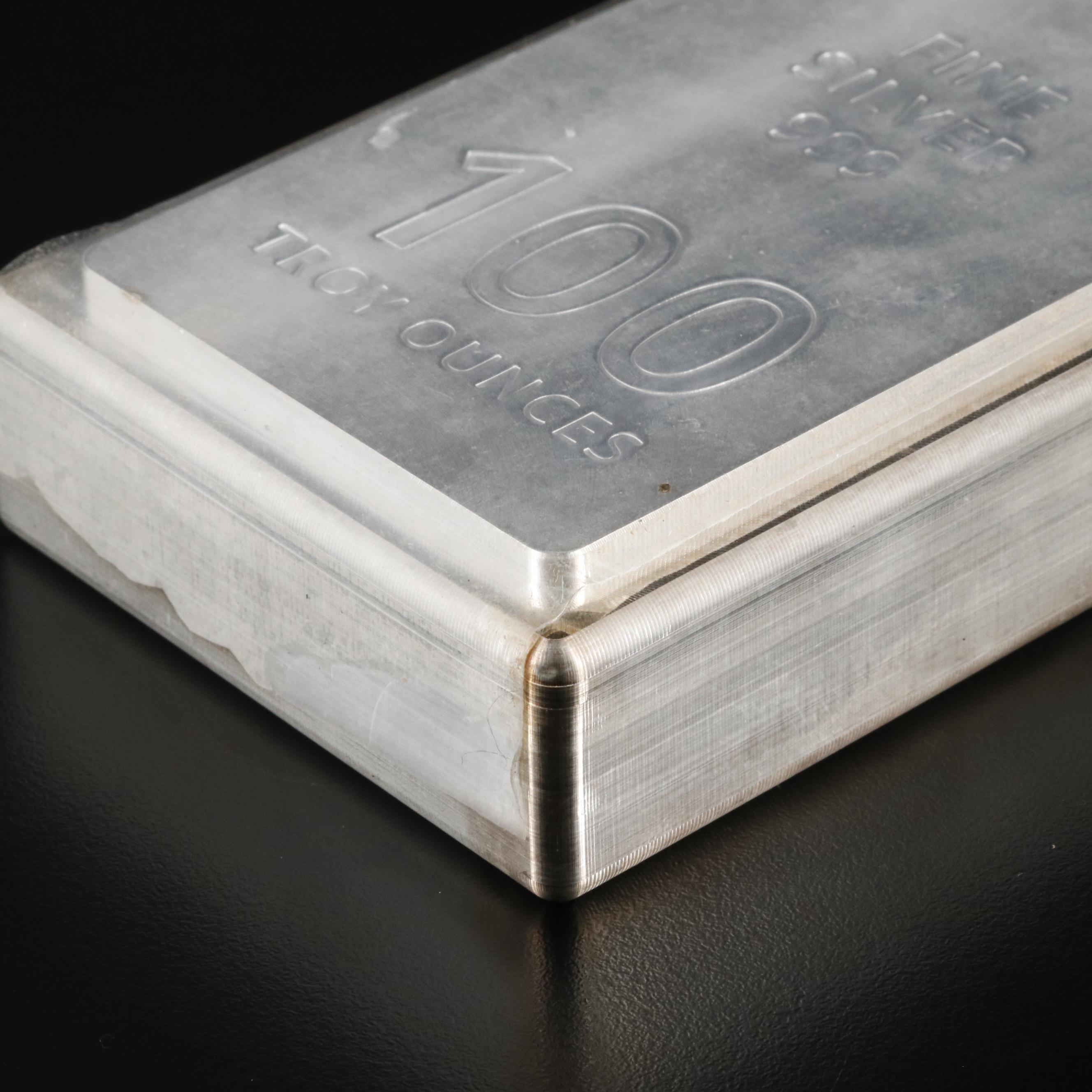 One Hundred Troy Ounce .999 Silver Bar | Everything But The House