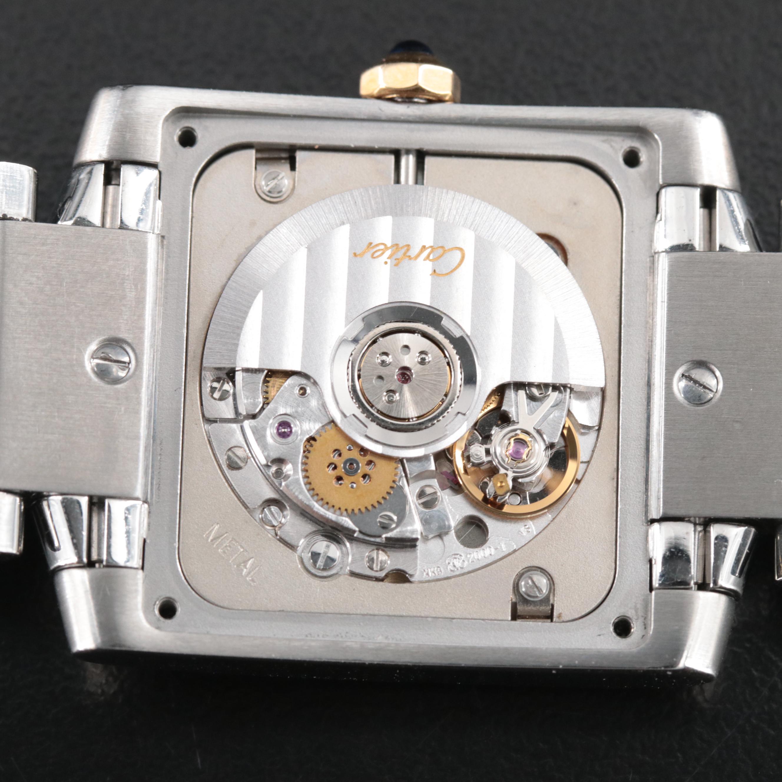 Cartier Tank Francaise Large 18K Gold and Steel Automatic Wristwatch | EBTH