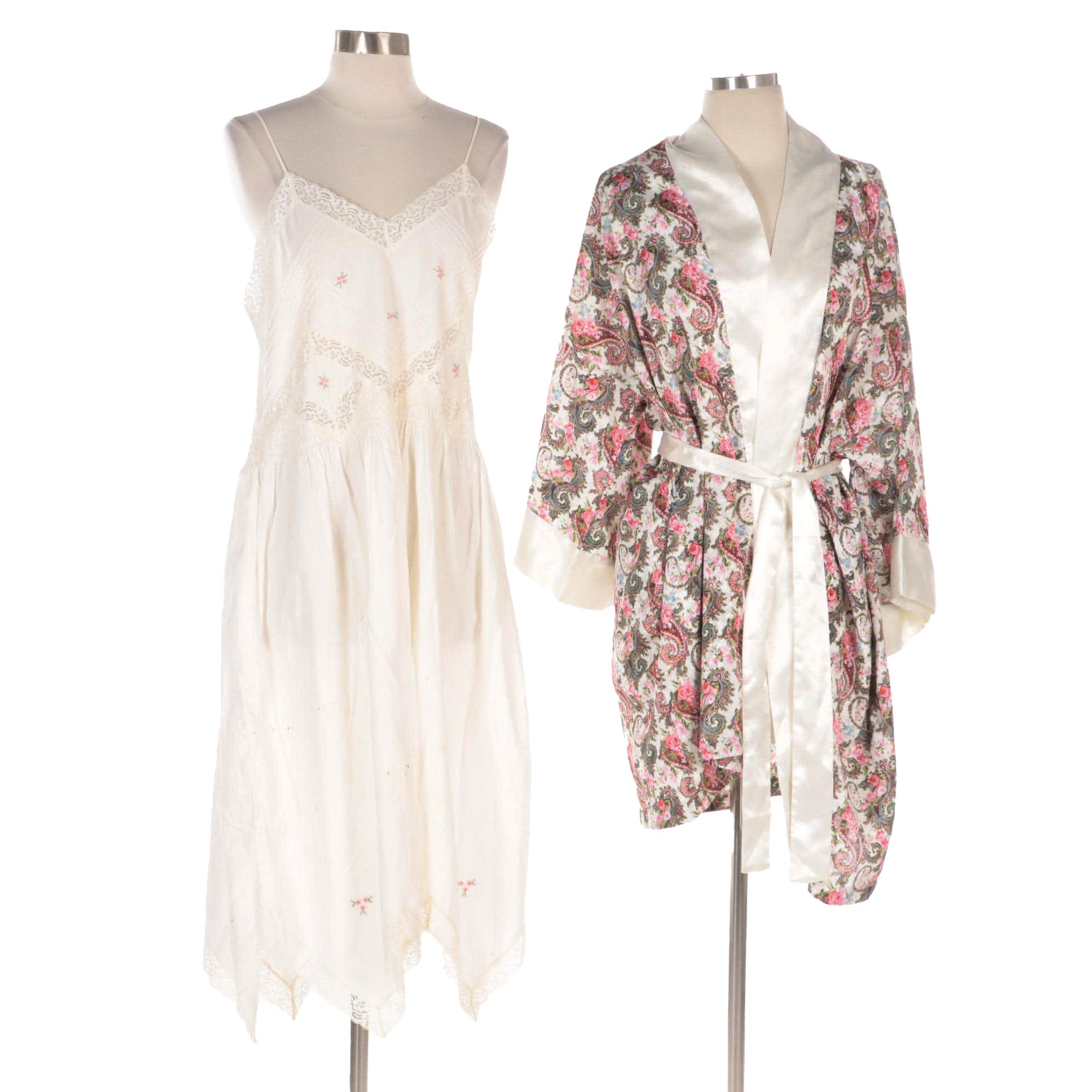 Laura Adams Embroidered Lace Nightgown, Victoria's Secret Floral ...
