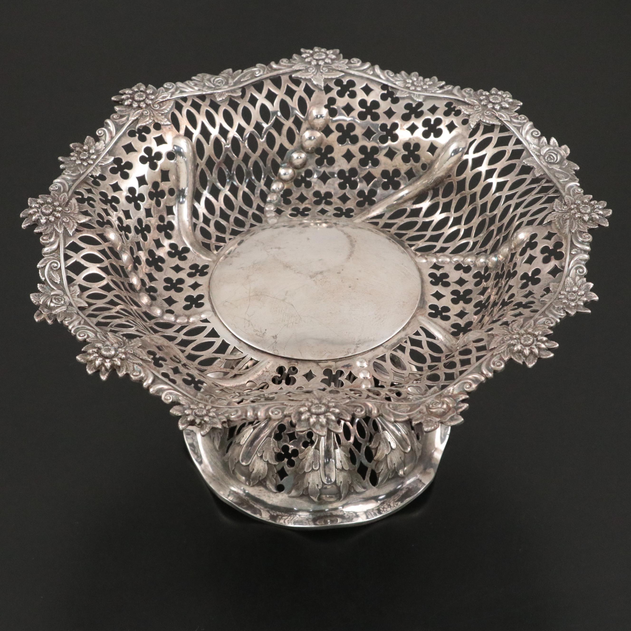 George Fox English Reticulated Sterling Silver Compote, 1865 | EBTH
