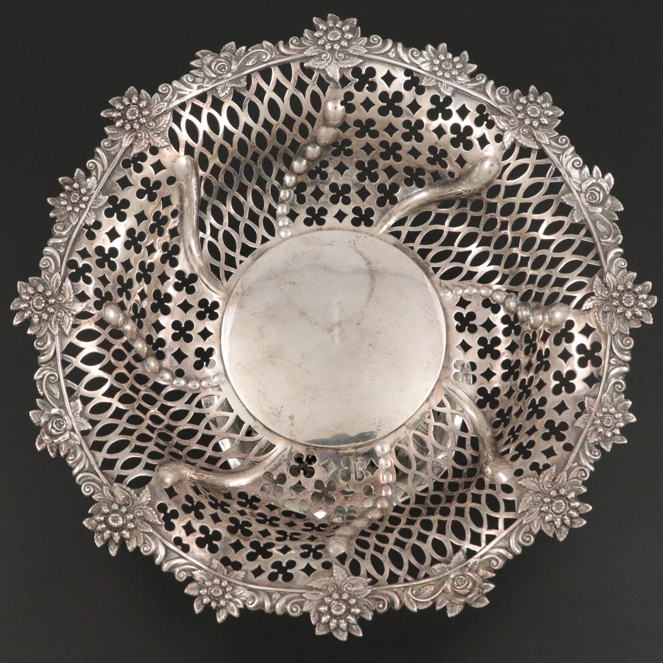 George Fox English Reticulated Sterling Silver Compote, 1865 | EBTH