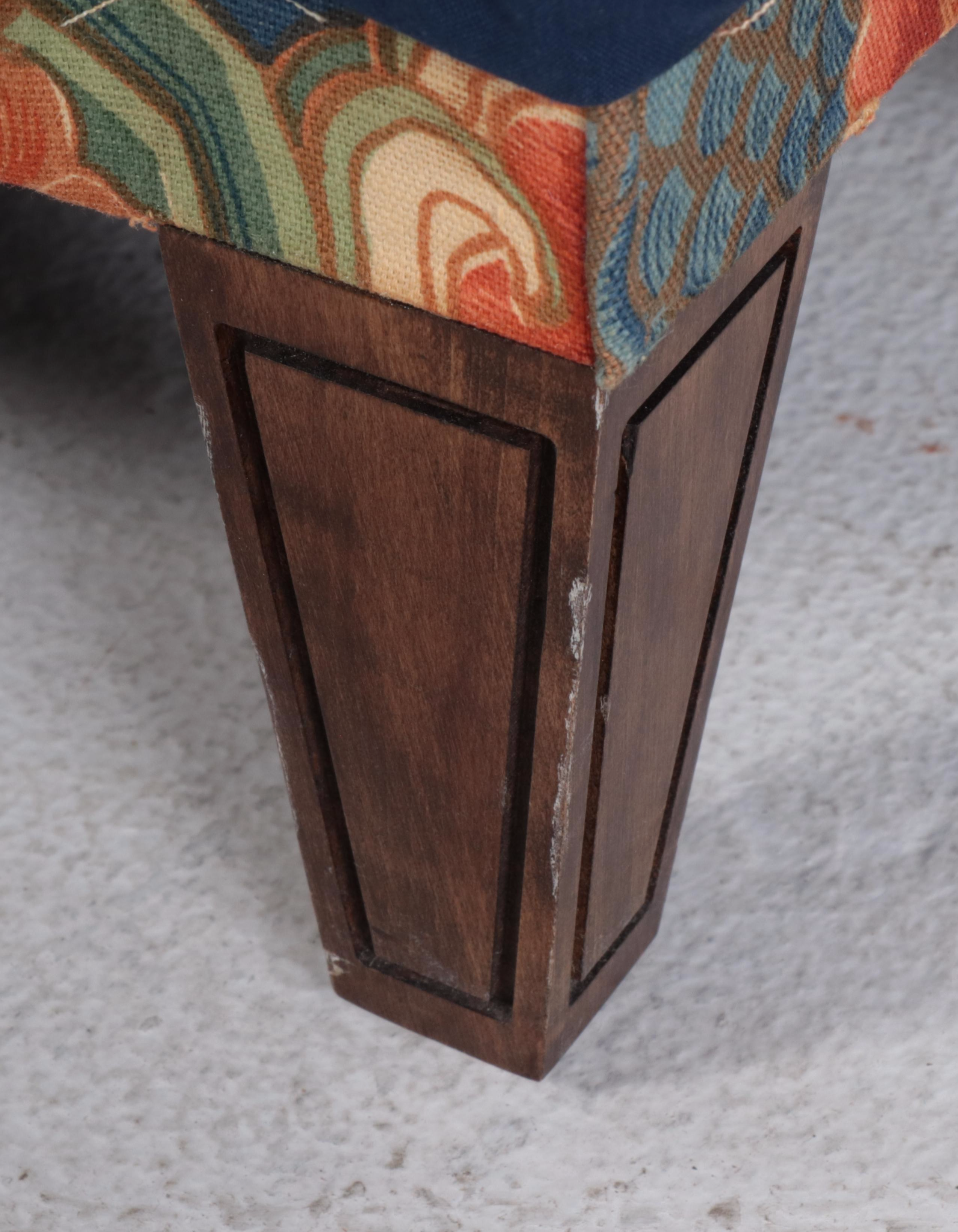 Japanese Style Custom-Upholstered Loveseat Sofa | EBTH