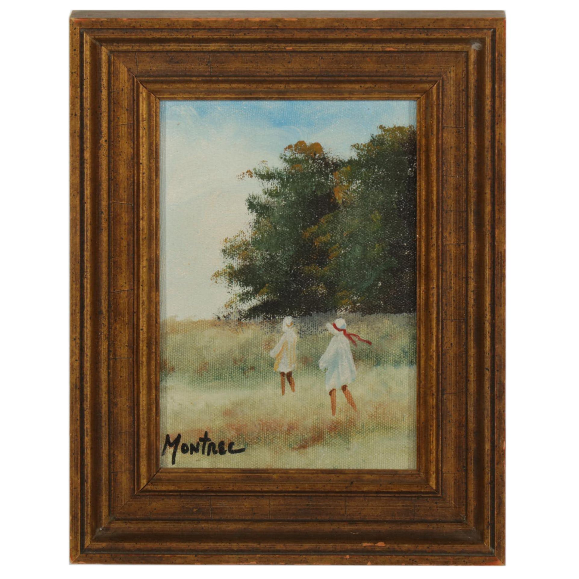 Eileen Jones Montrec Landscape Oil Painting, Late 20th Century | EBTH