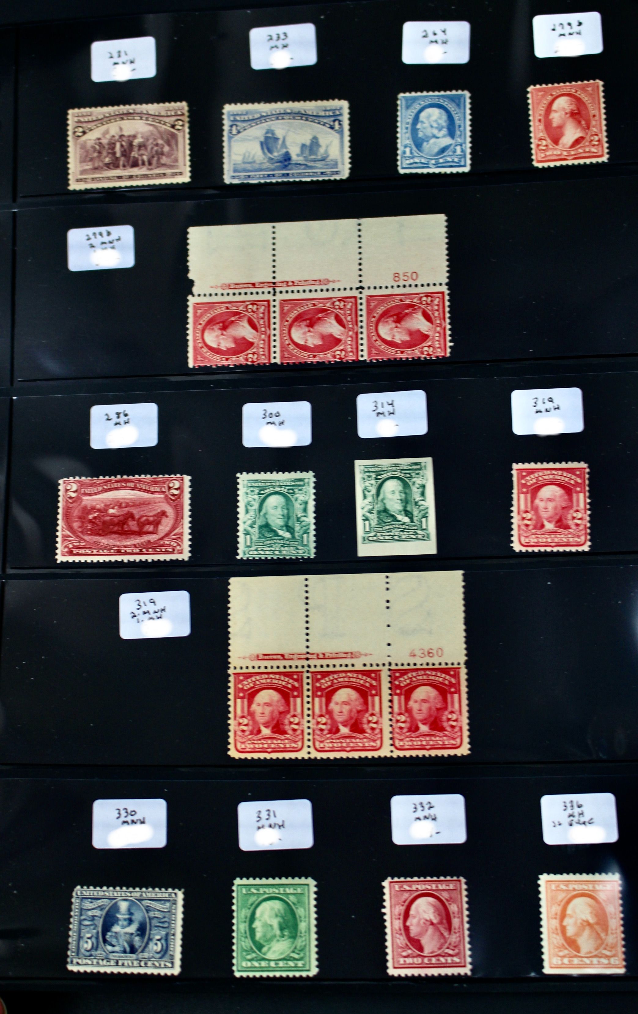 Early Mint U.S. Stamp Grouping Including 41 Stamps | Everything But The ...