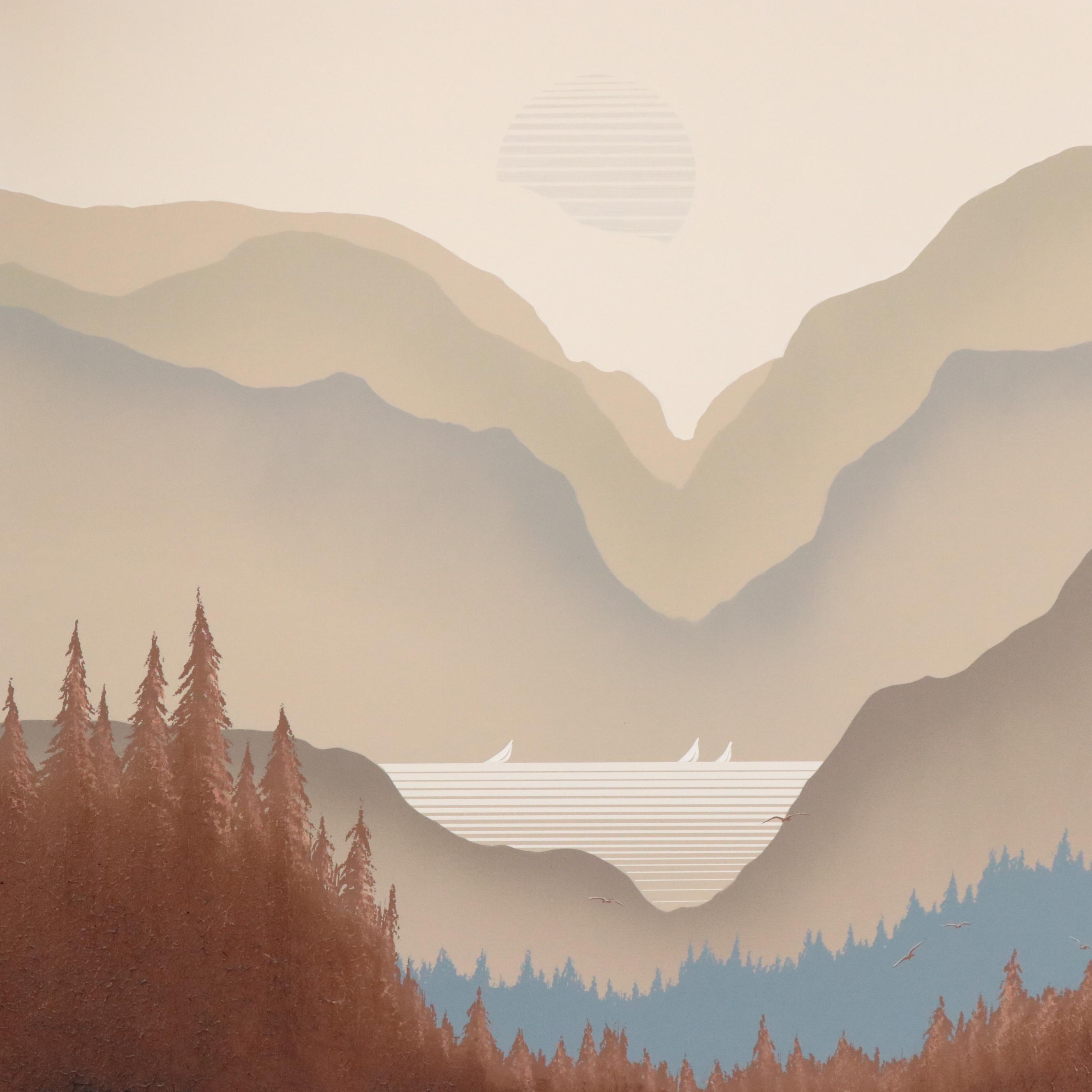 Mario de Ferrante Alpine Landscape Oil Painting | EBTH