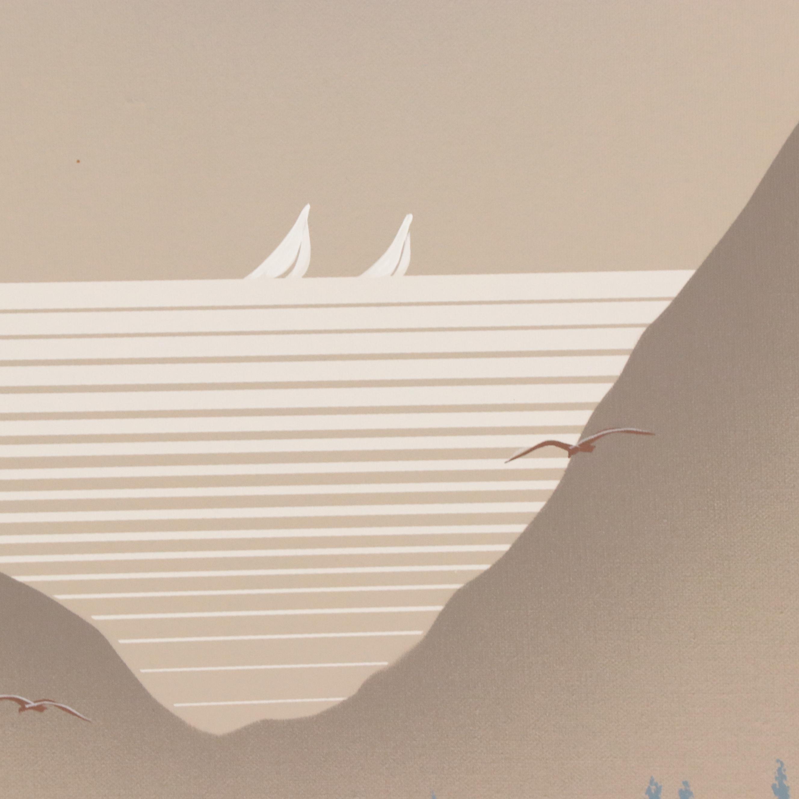 Mario de Ferrante Alpine Landscape Oil Painting | EBTH