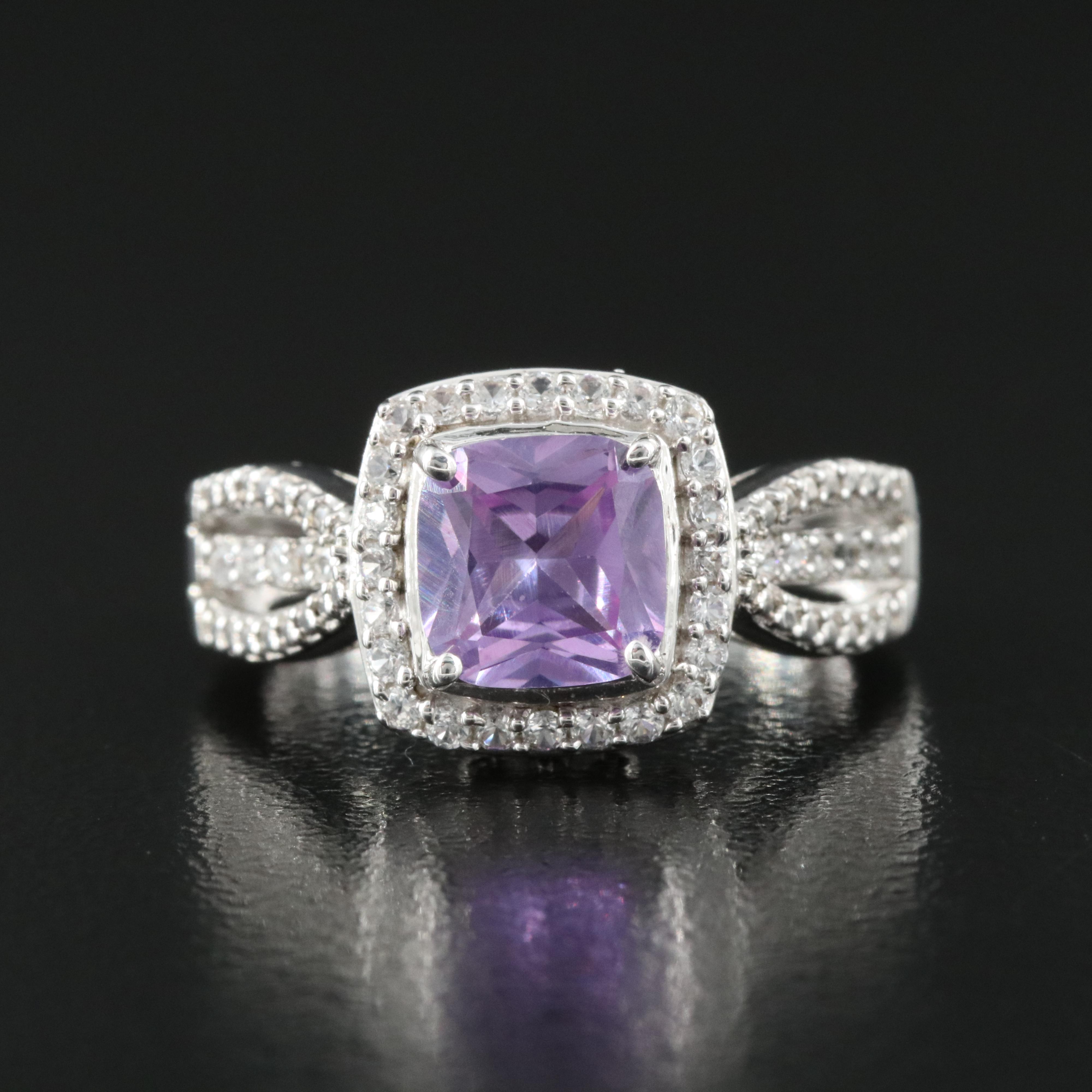 Sterling Color Change and White Sapphire Ring | EBTH