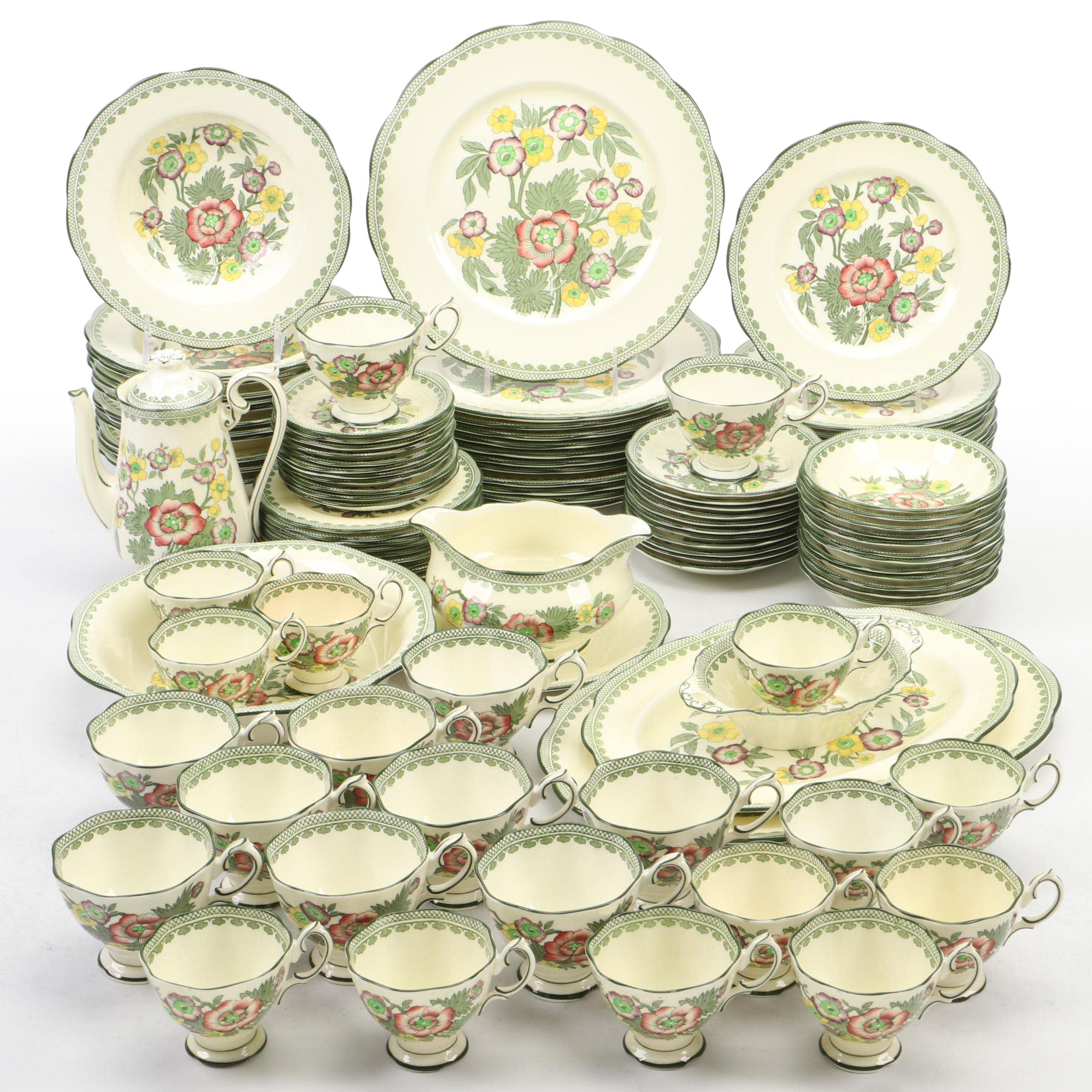 Royal Albert "Canton" Bone China Dinner Plates, Bowls, Salad Plates and ...