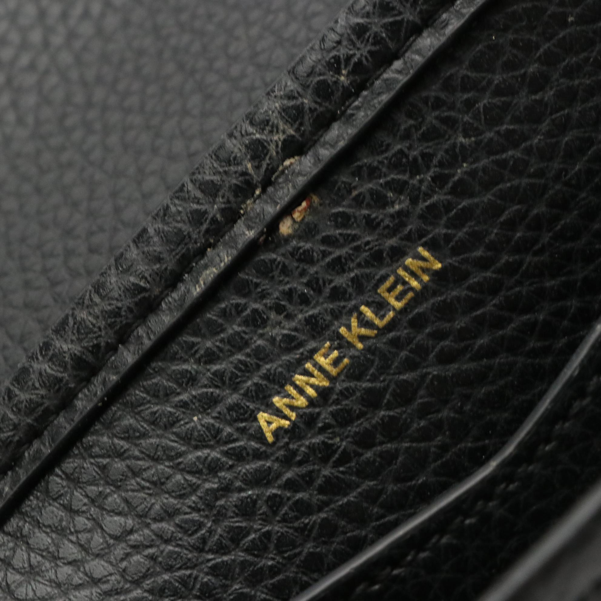 Cole Haan Croc Embossed Leather Purse and Anne Klein Faux Leather ...