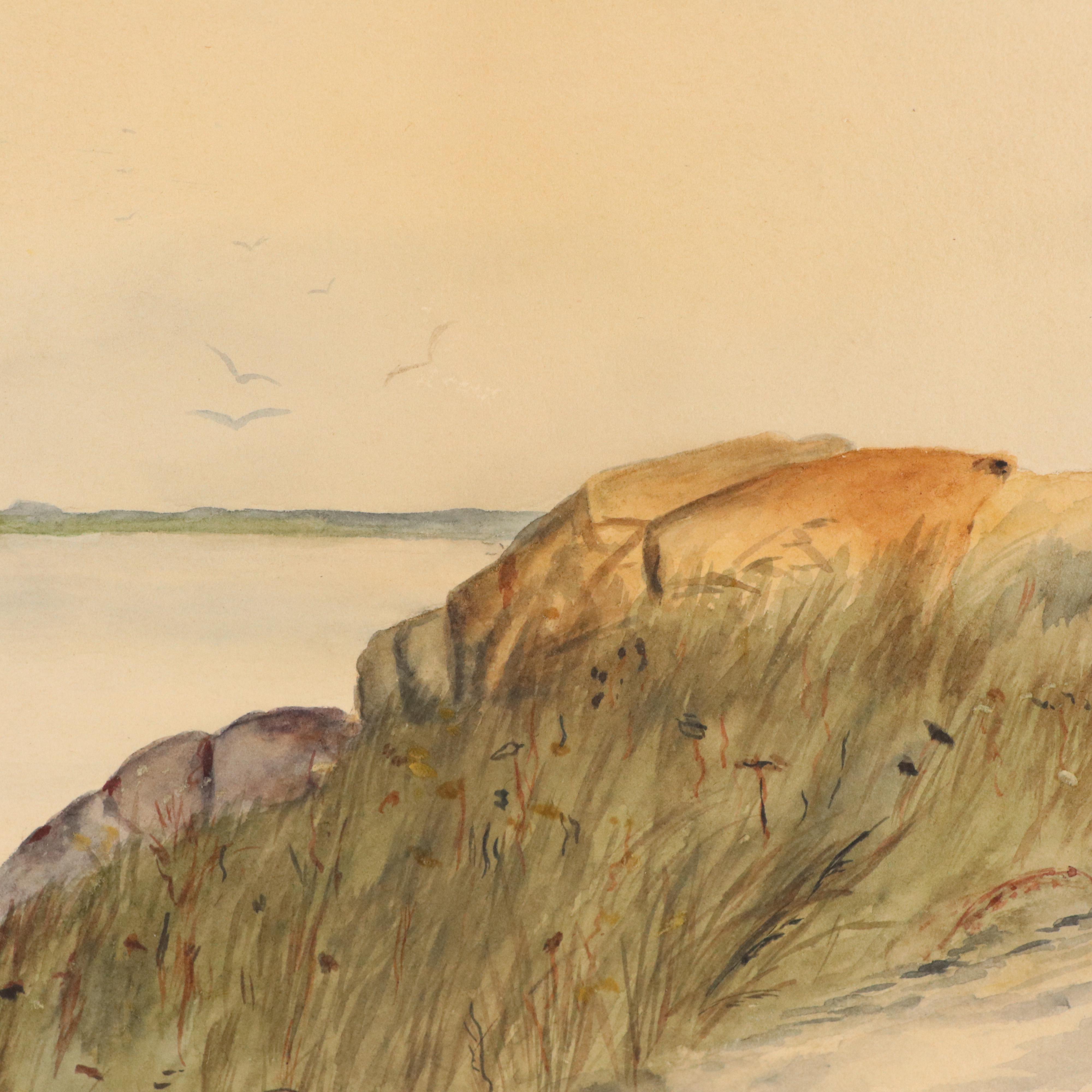 Byron Reed Watercolor Painting of a Landscape with House, 1967, and ...