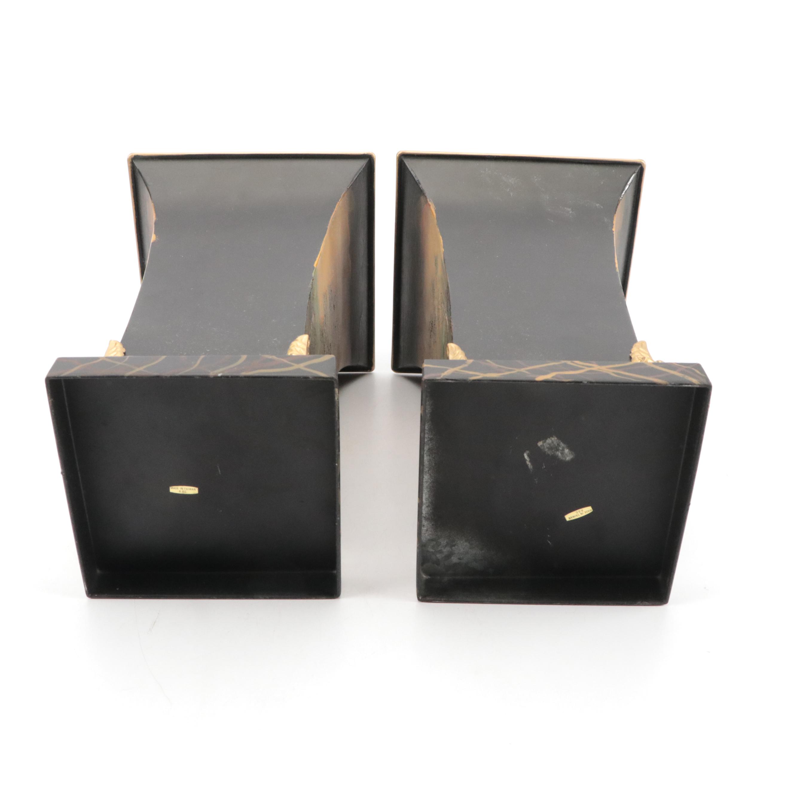 Hand-Painted Toleware Vases | EBTH