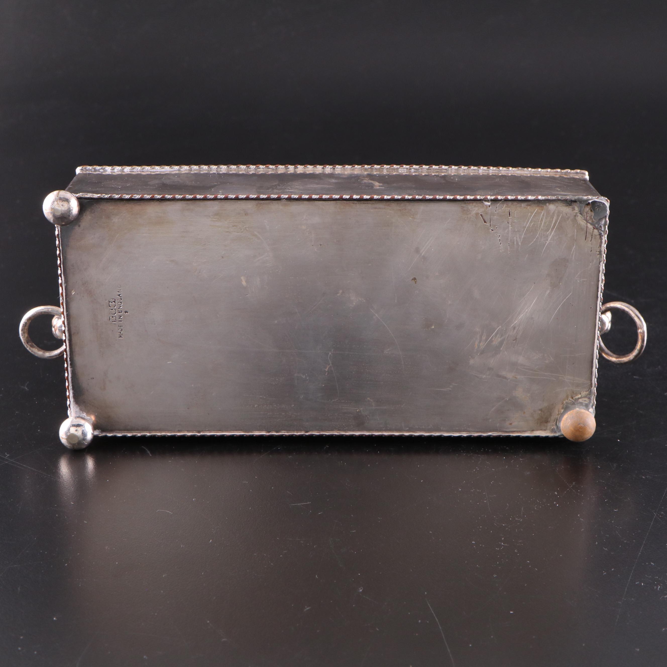 English Neoclassical and Winthrop Glass and Silver Plate Inkwells | EBTH