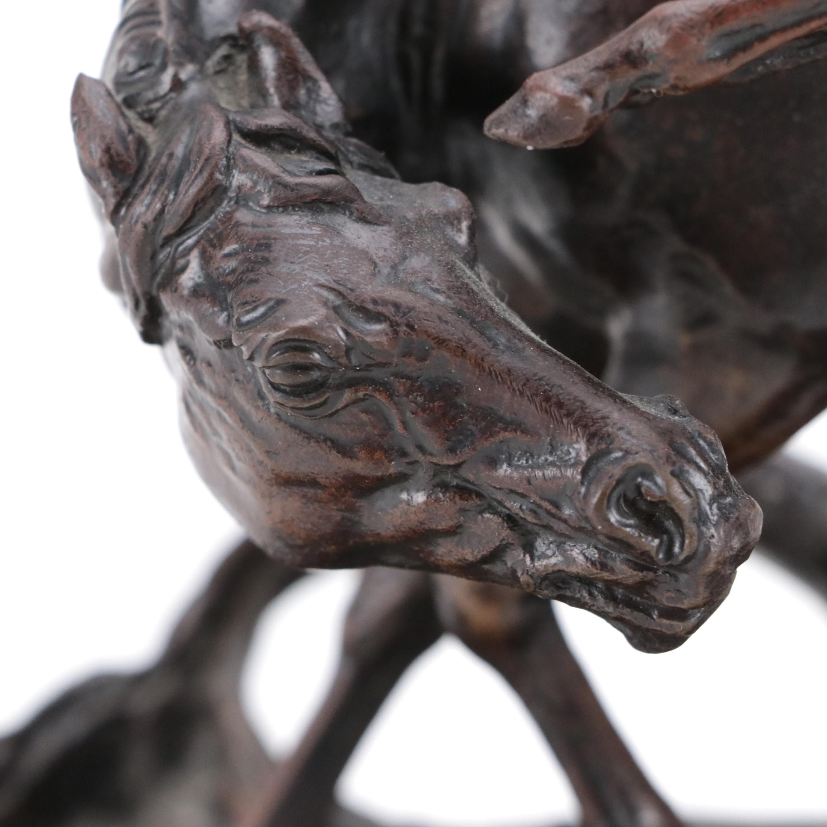 Metal Sculpture After Pierre Jules Mene "Mare with Rearing Colt" | EBTH