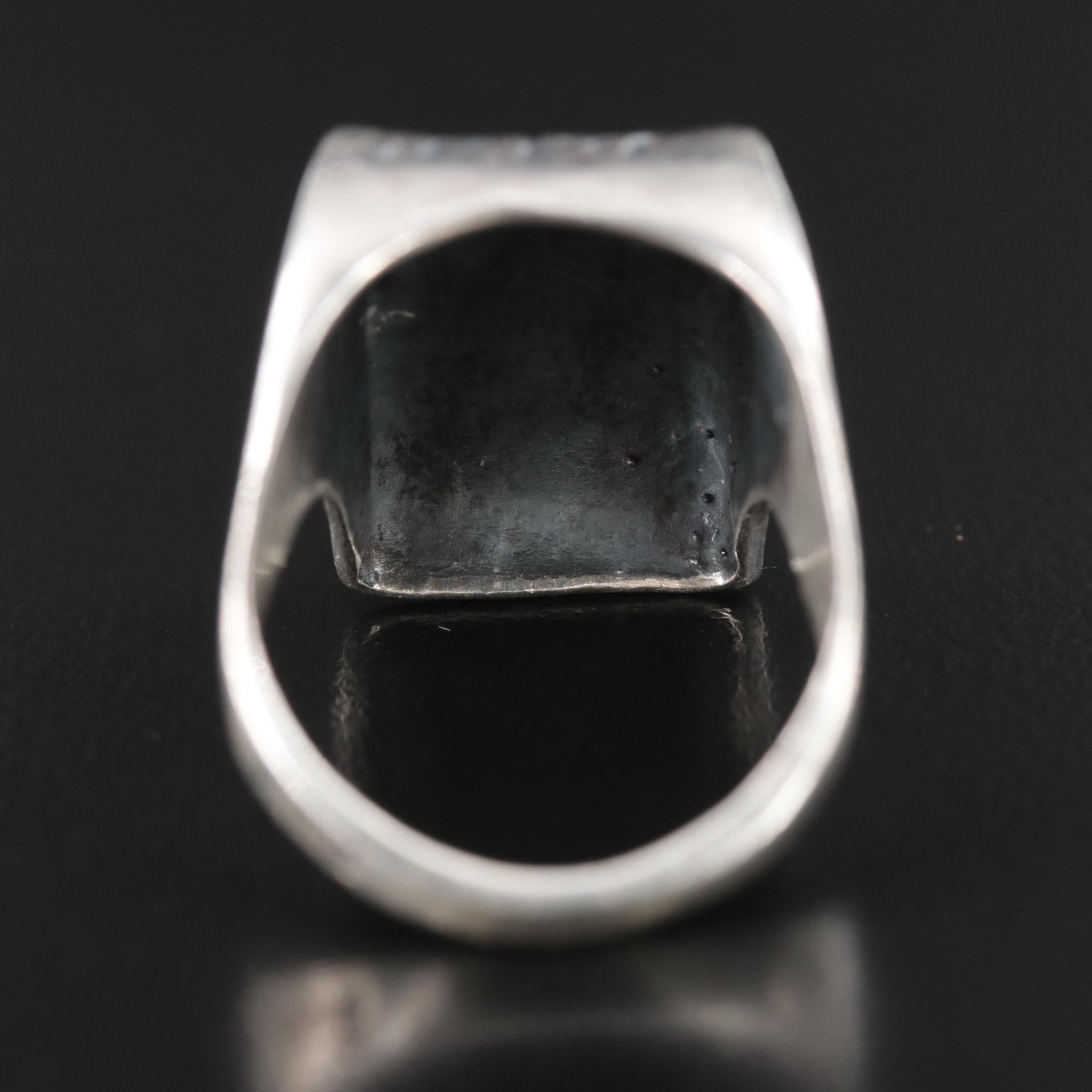 Israeli Sterling Patterned Ring | EBTH