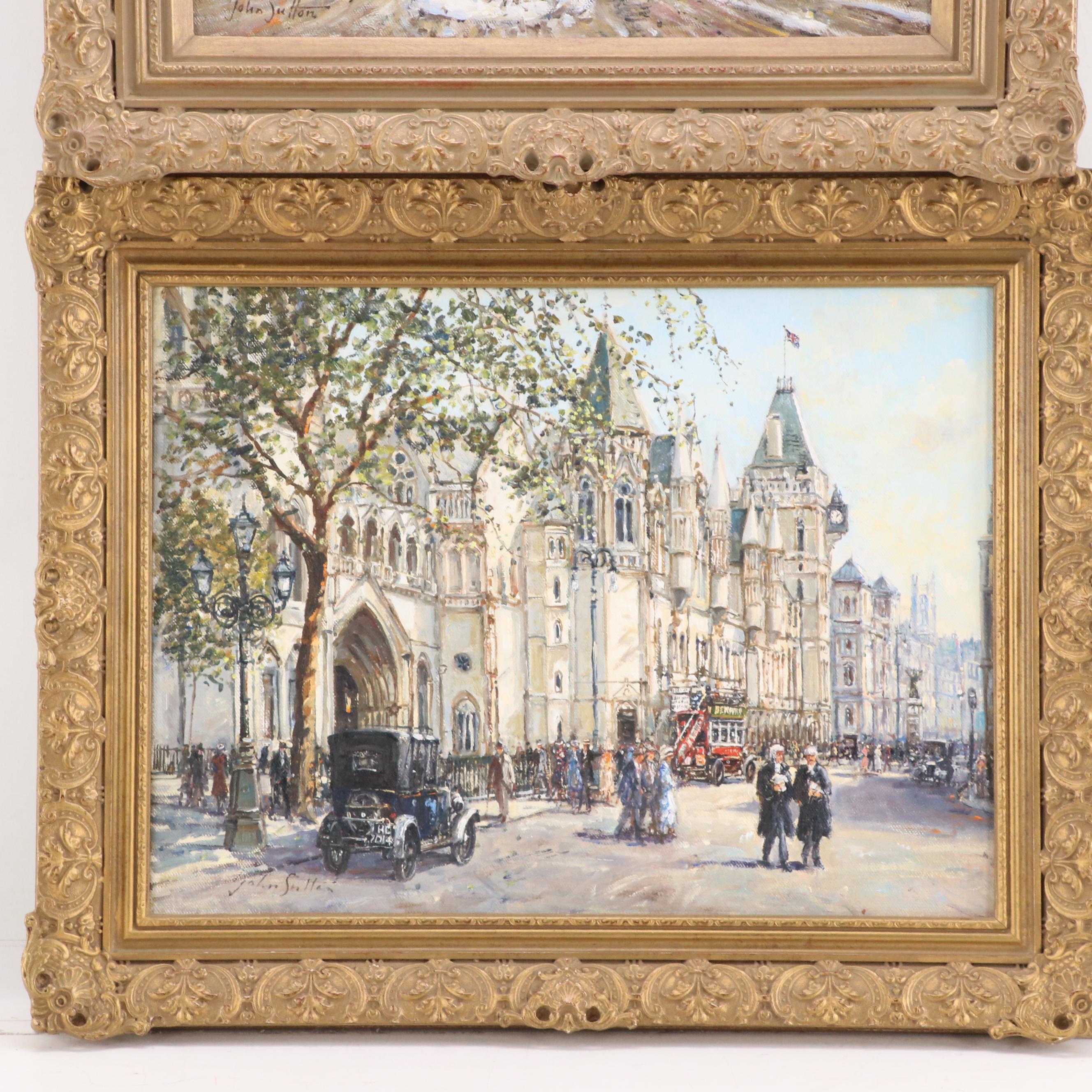 John Sutton London Cityscape Oil Paintings | EBTH