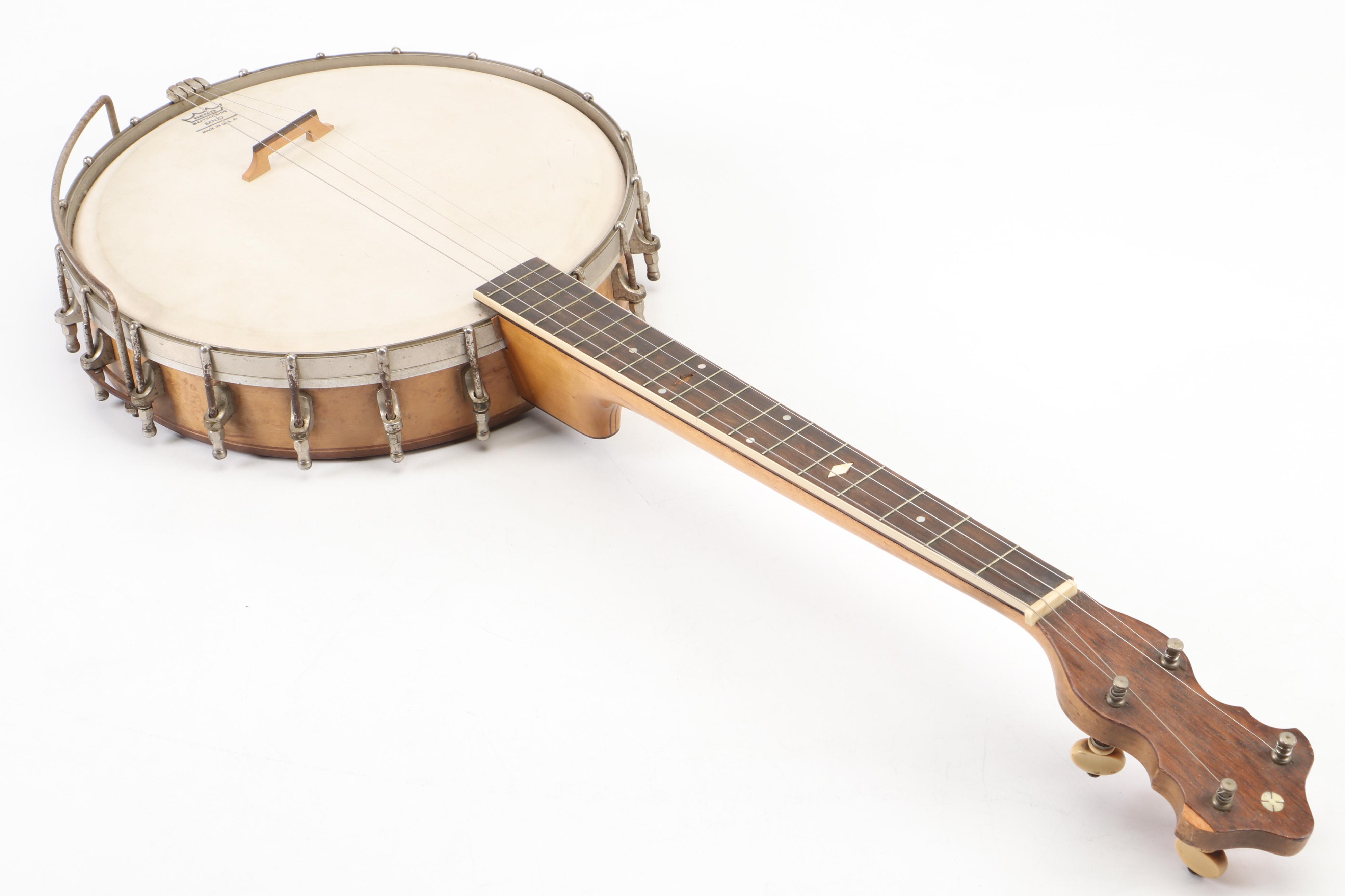 Four-String Banjo Remo Weather King Head | EBTH