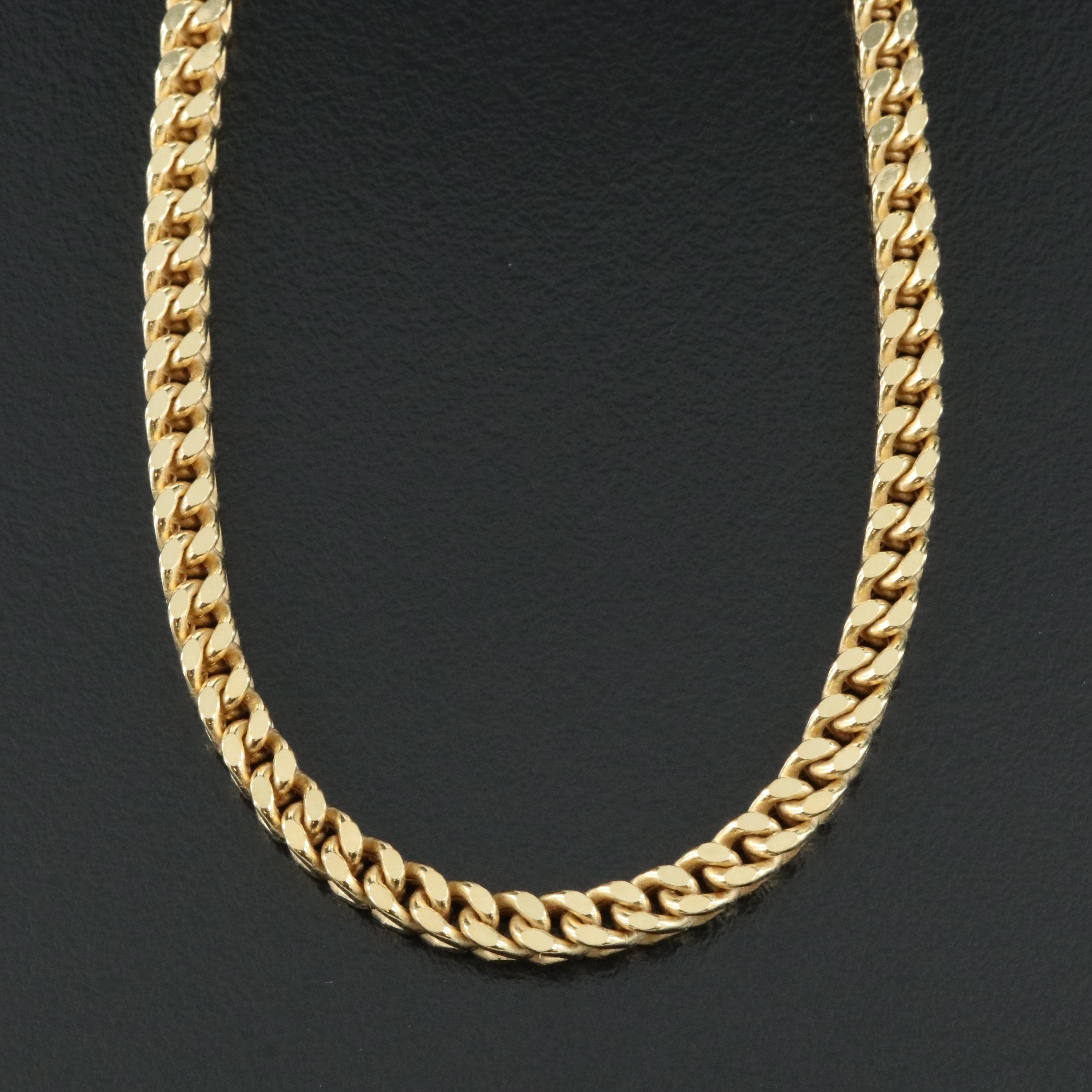 Italian 14K Square Curb Chain Necklace | Everything But The House