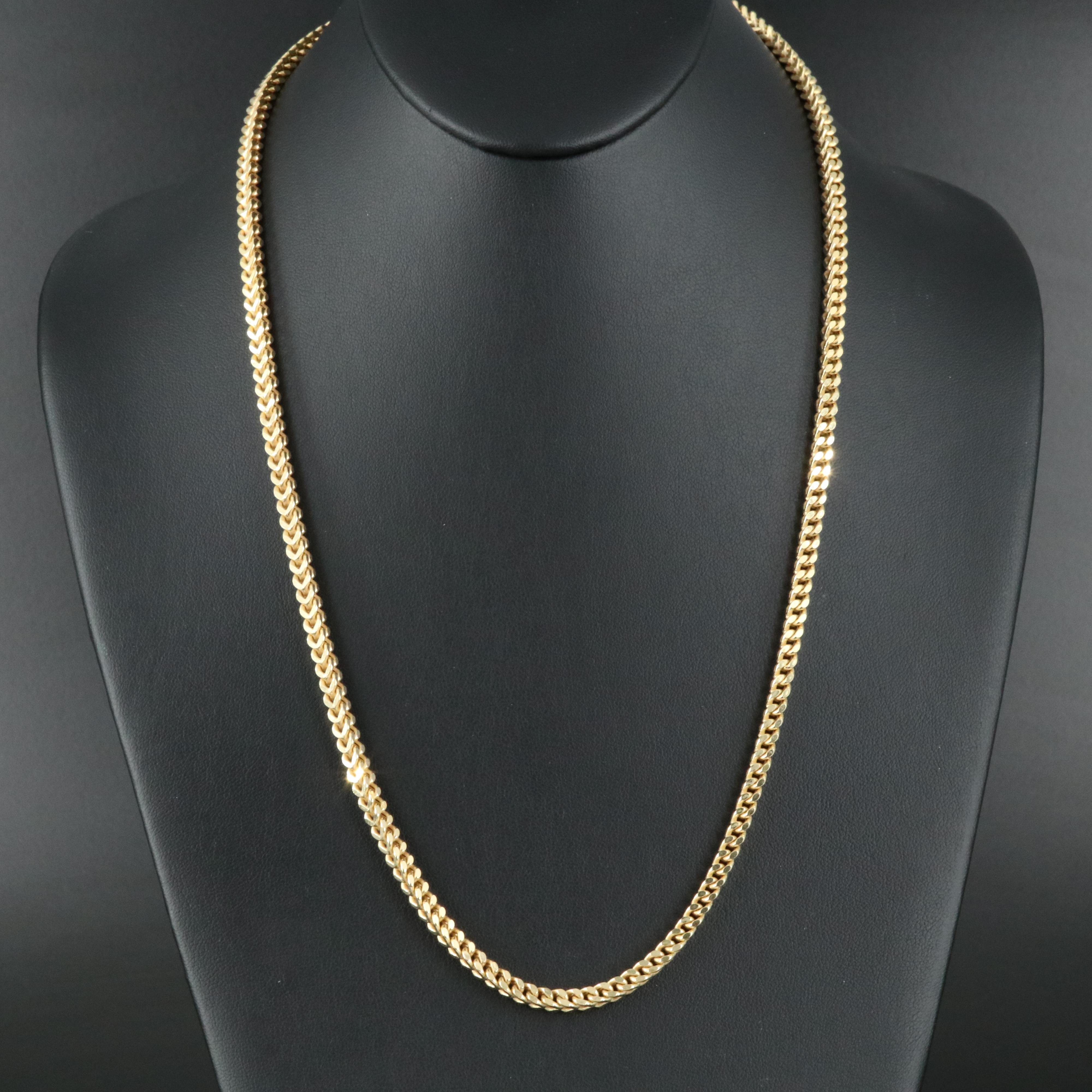 Italian 14K Square Curb Chain Necklace | Everything But The House