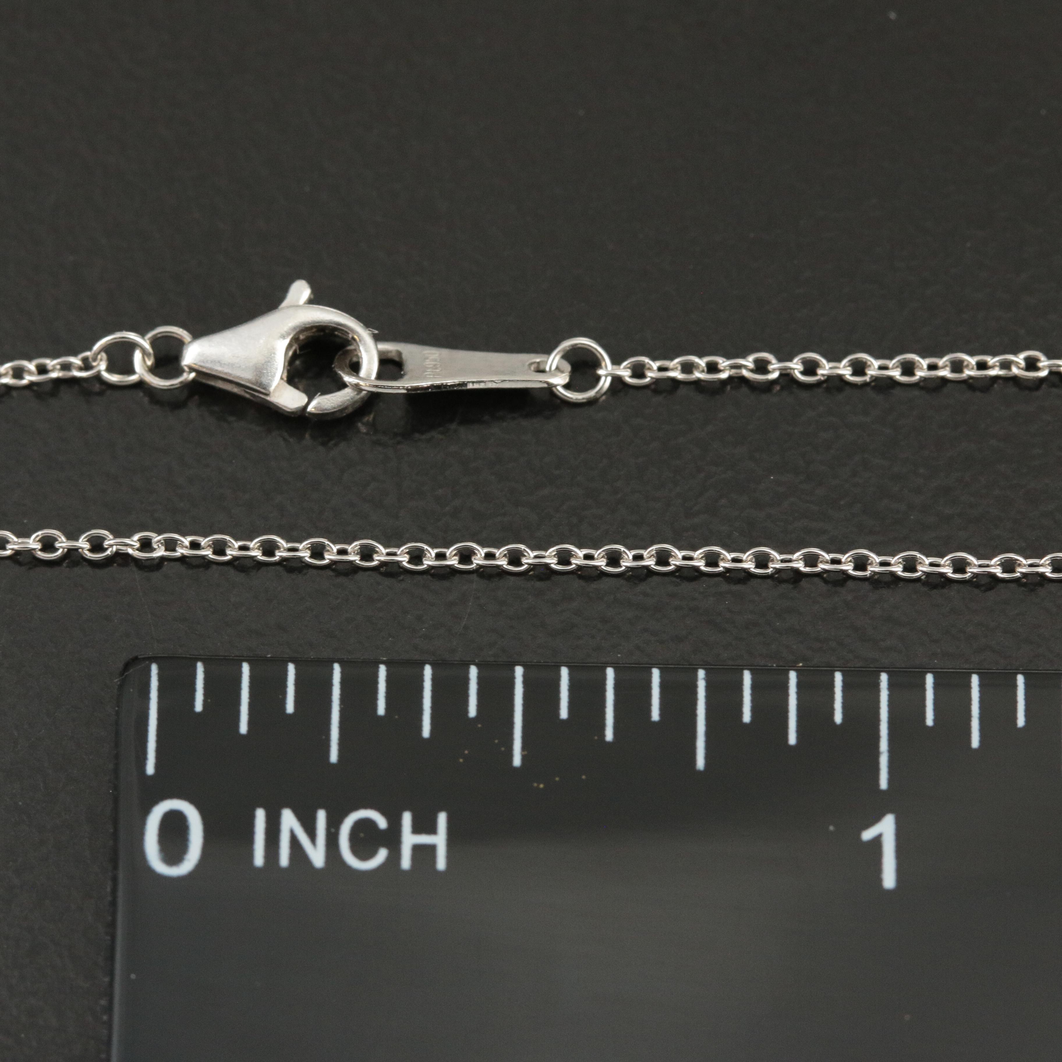 Platinum Cable Chain Necklace | EBTH