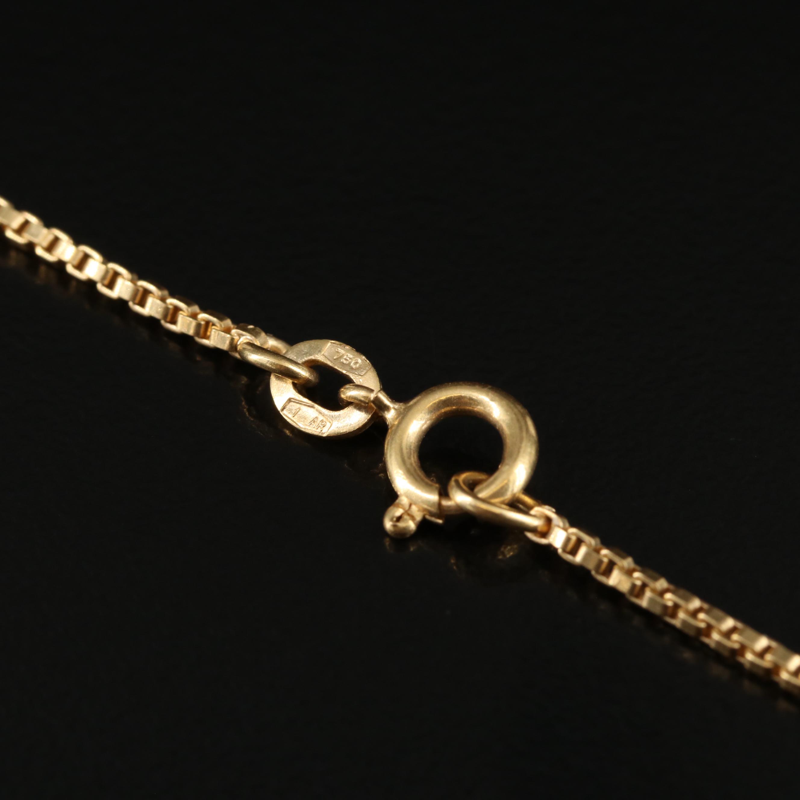 UnoAErre 18K Box Chain Necklace | EBTH
