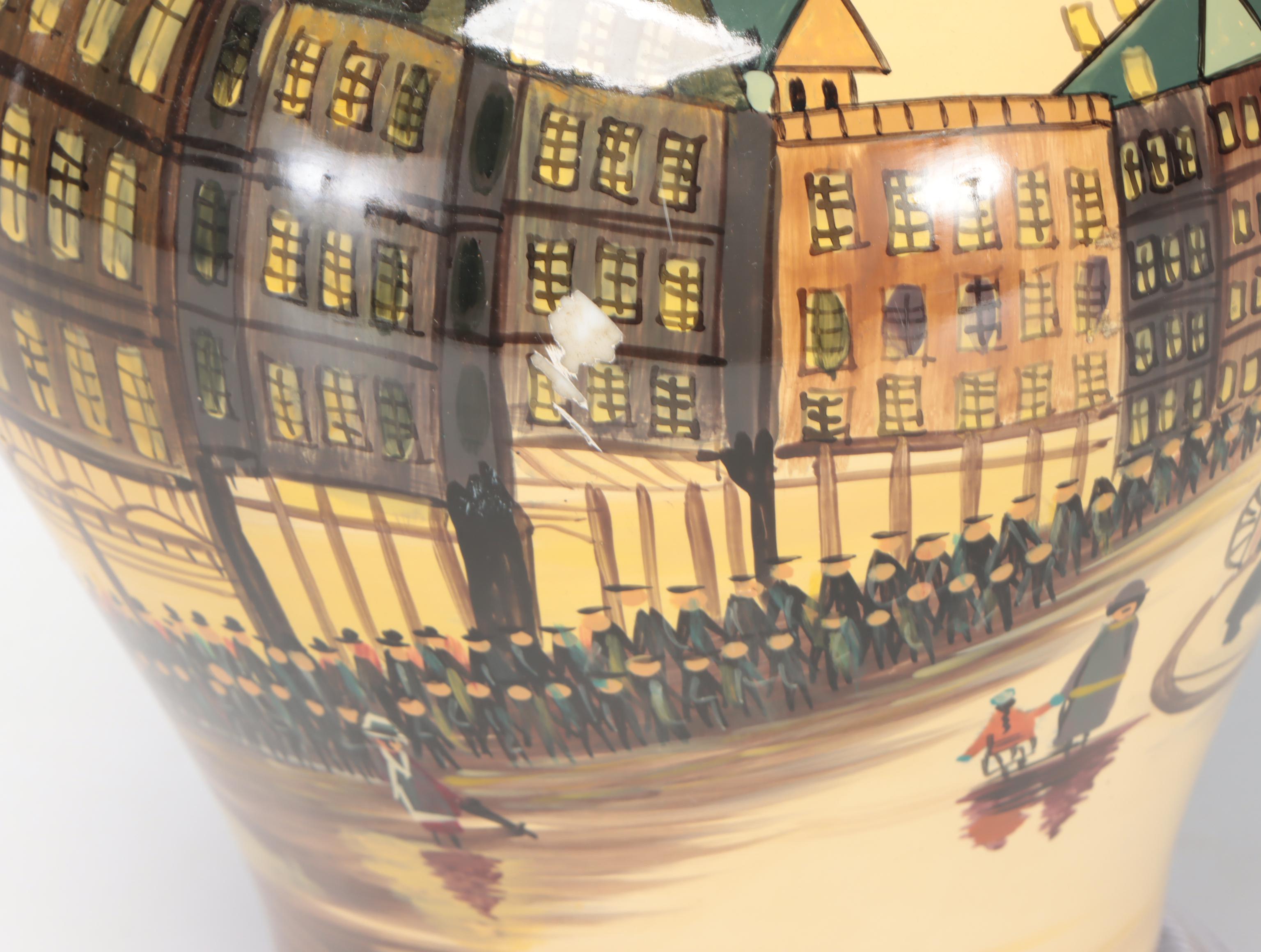 Reliance Lamp Co. Hand-Painted Ceramic Table Lamp | EBTH