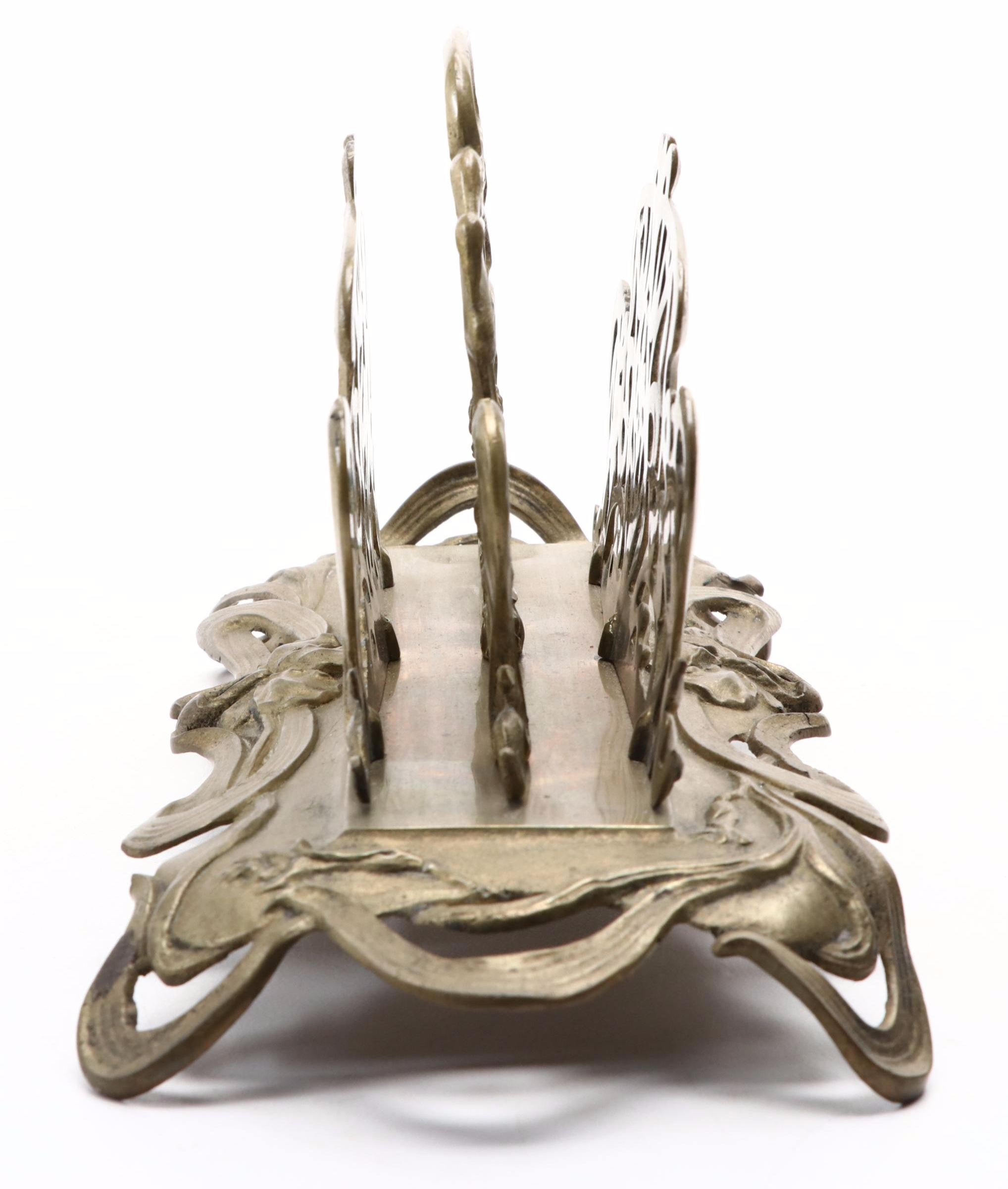 Art Nouveau Brass Letter Stand | EBTH