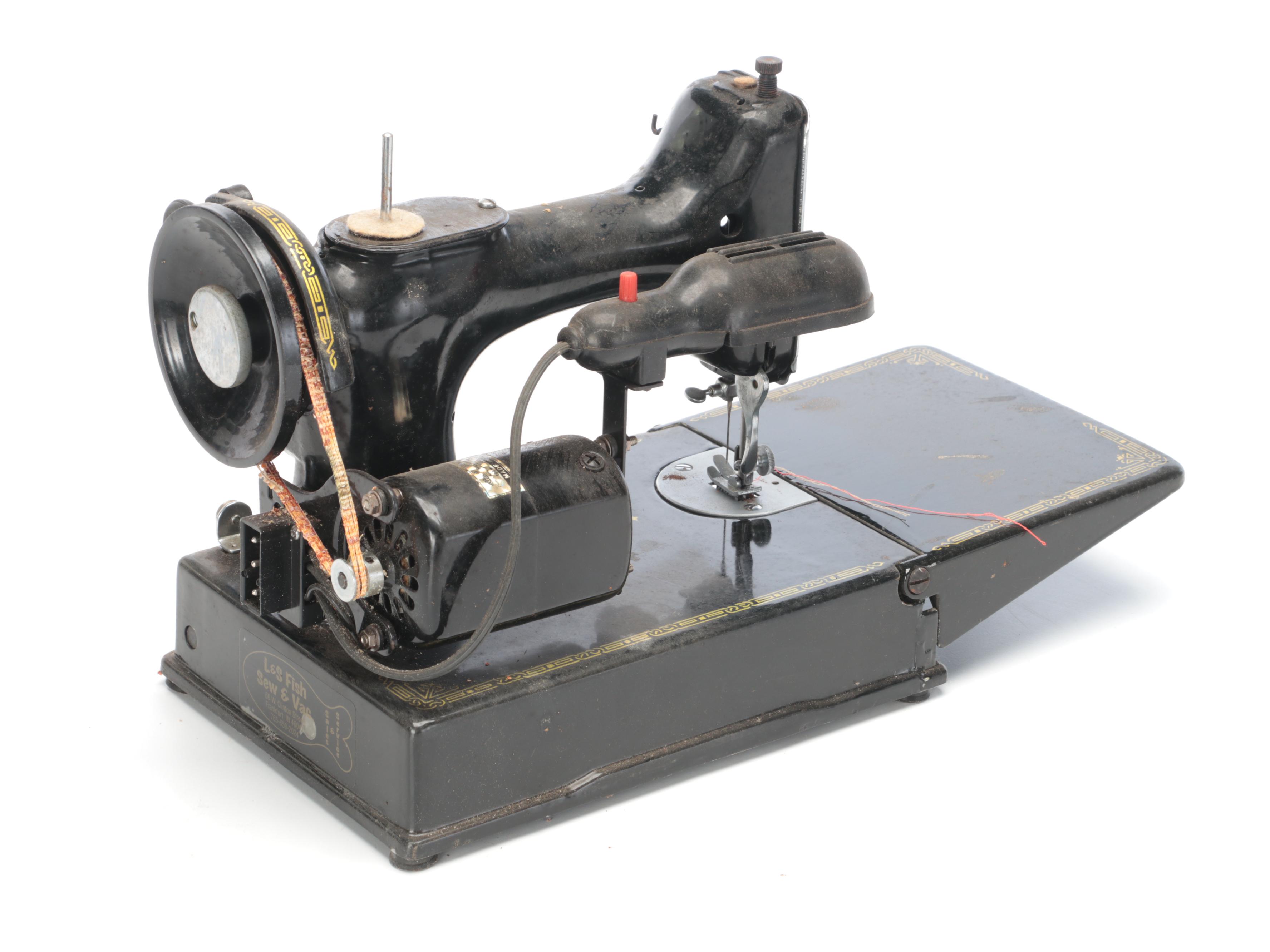 Sew-Ez Portable Featherweight Style Electric Sewing Machine, Mid/ Late ...