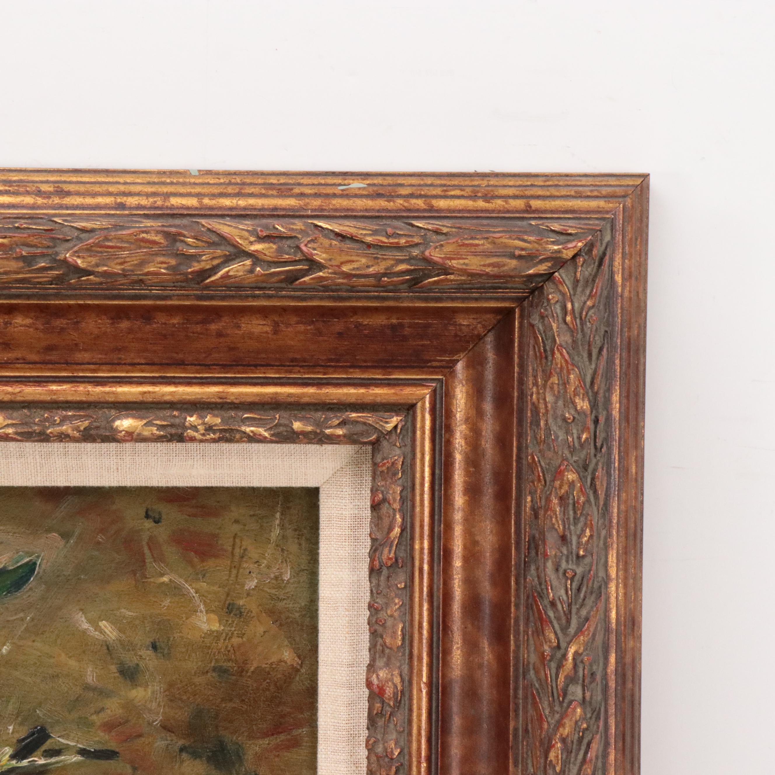 John Rettig Floral Still Life Oil Panting of Petunias, 1905 | EBTH