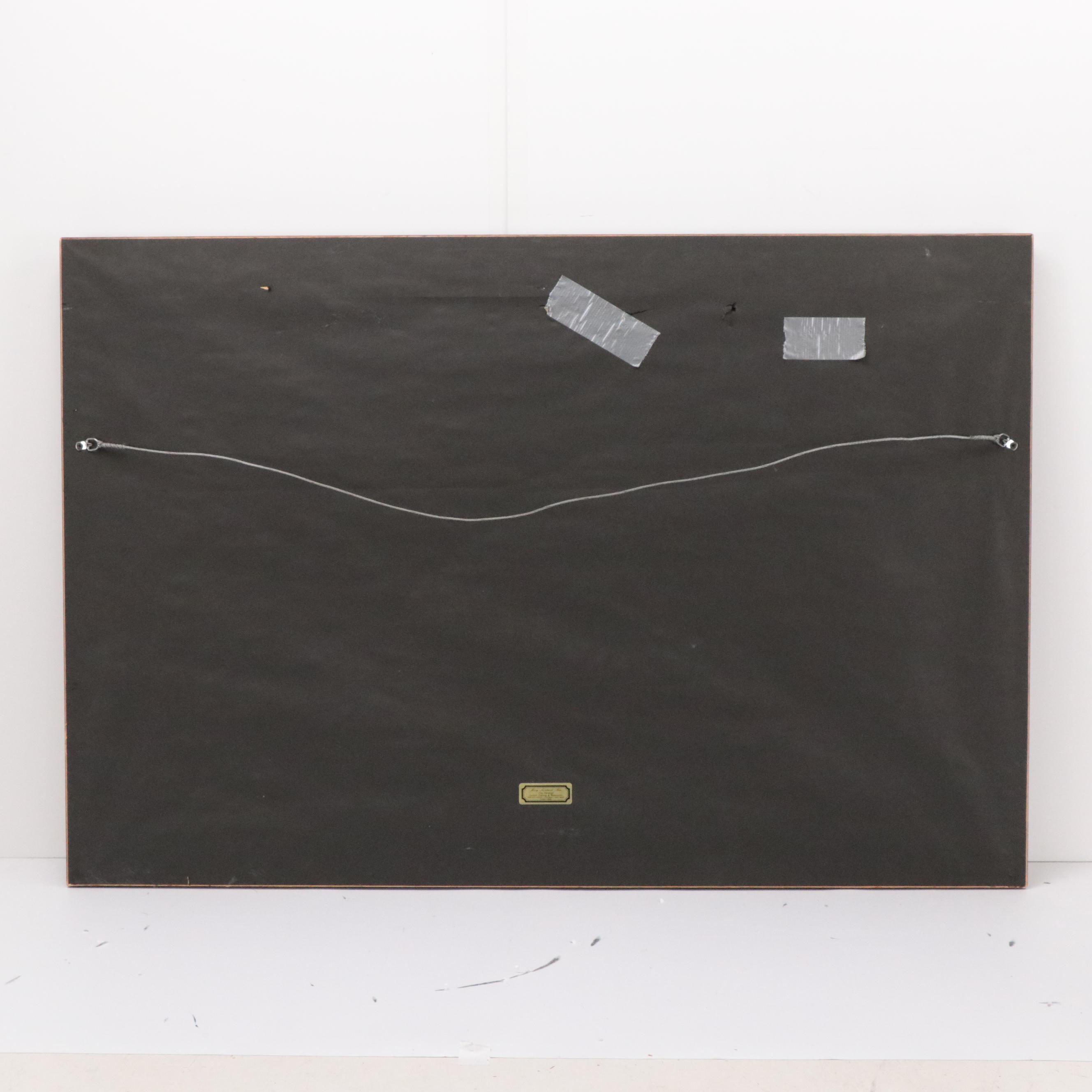 Michael Blaser Offset Lithograph "The Public Landing - Cincinnati, 1935 ...