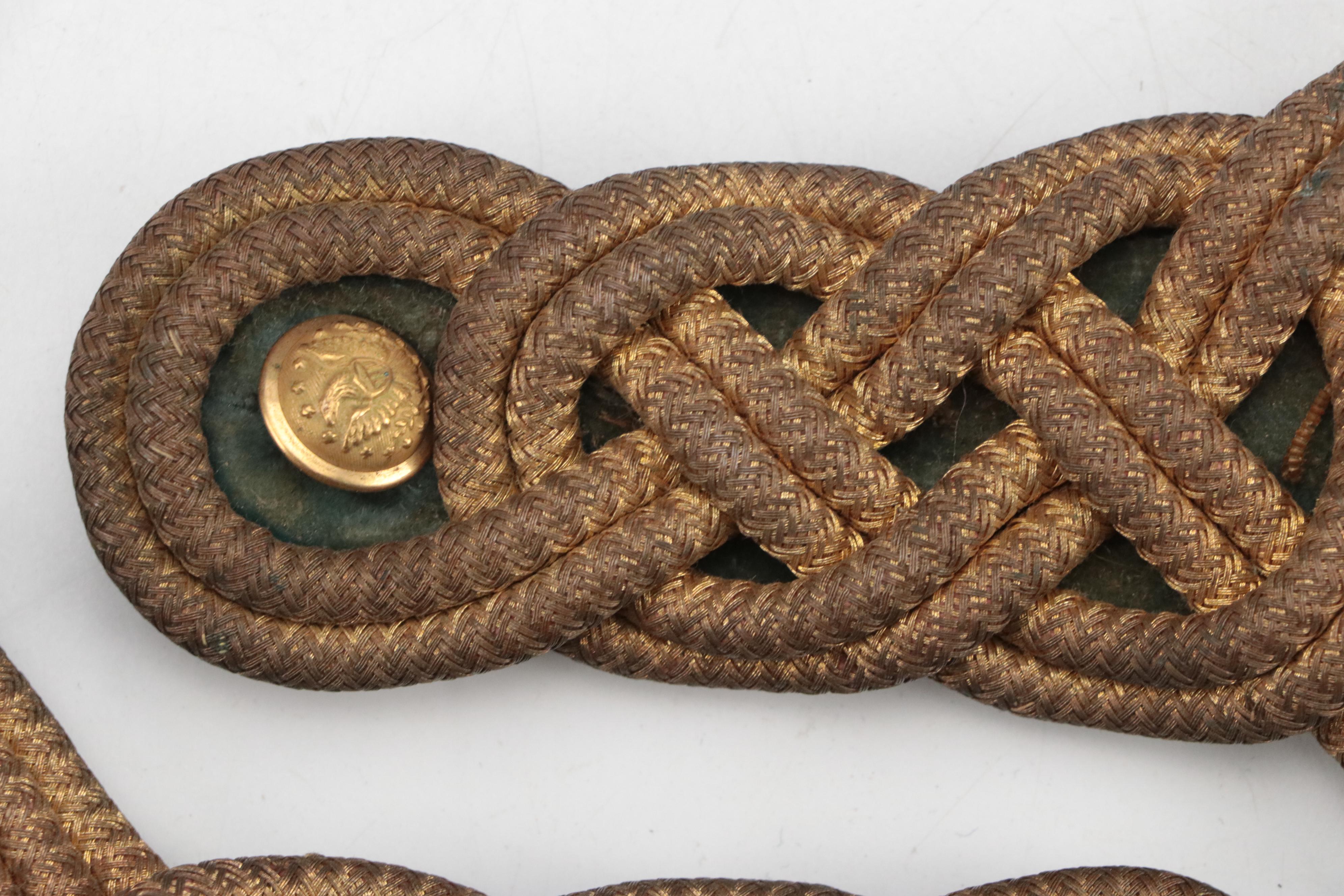 U.S. Army Type Captain's Shoulder Knots, Late 19th Century | EBTH