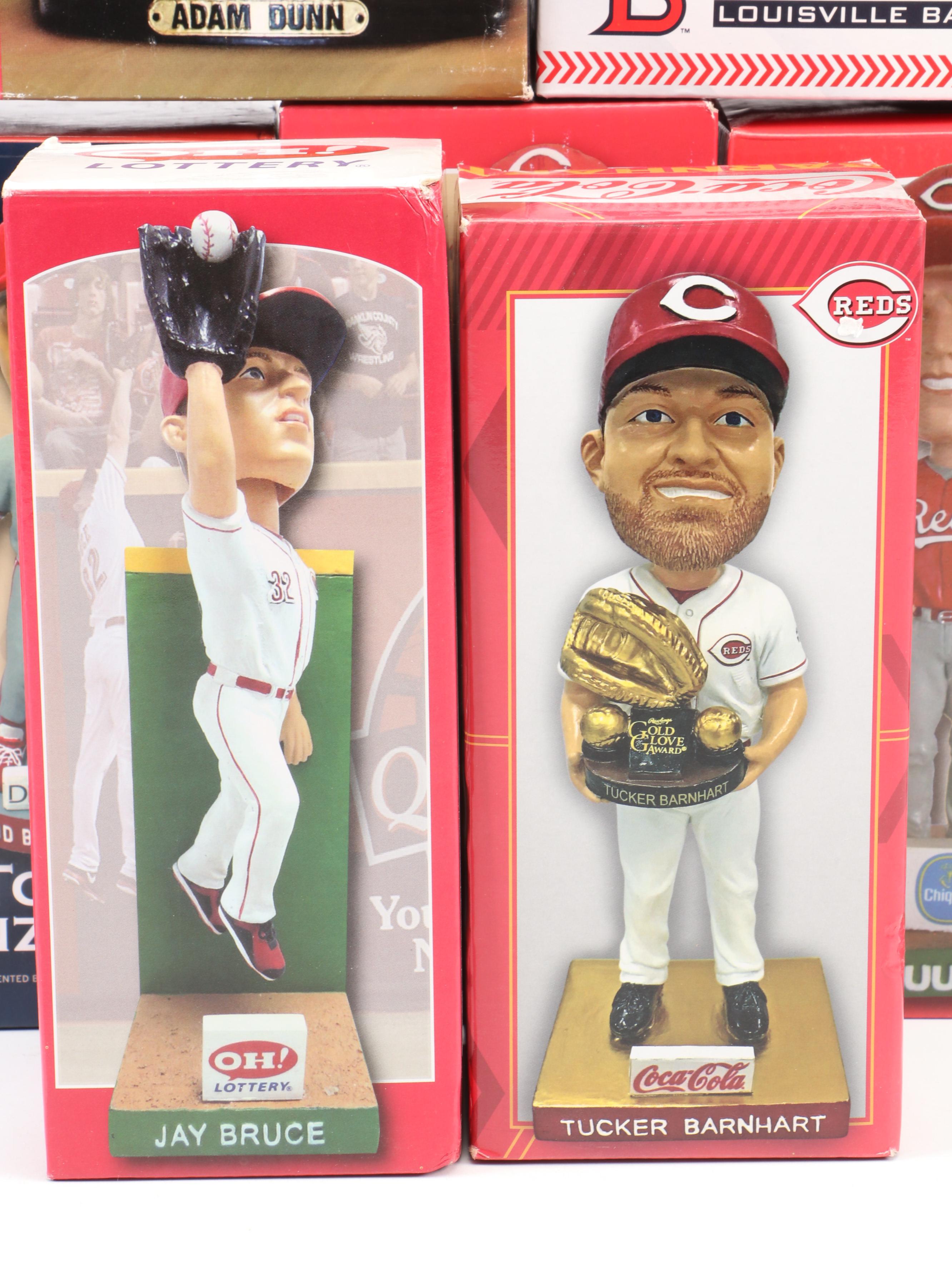 Cincinnati Reds Bobbleheads Featuring Billy Hamilton, Jay Bruce, and ...