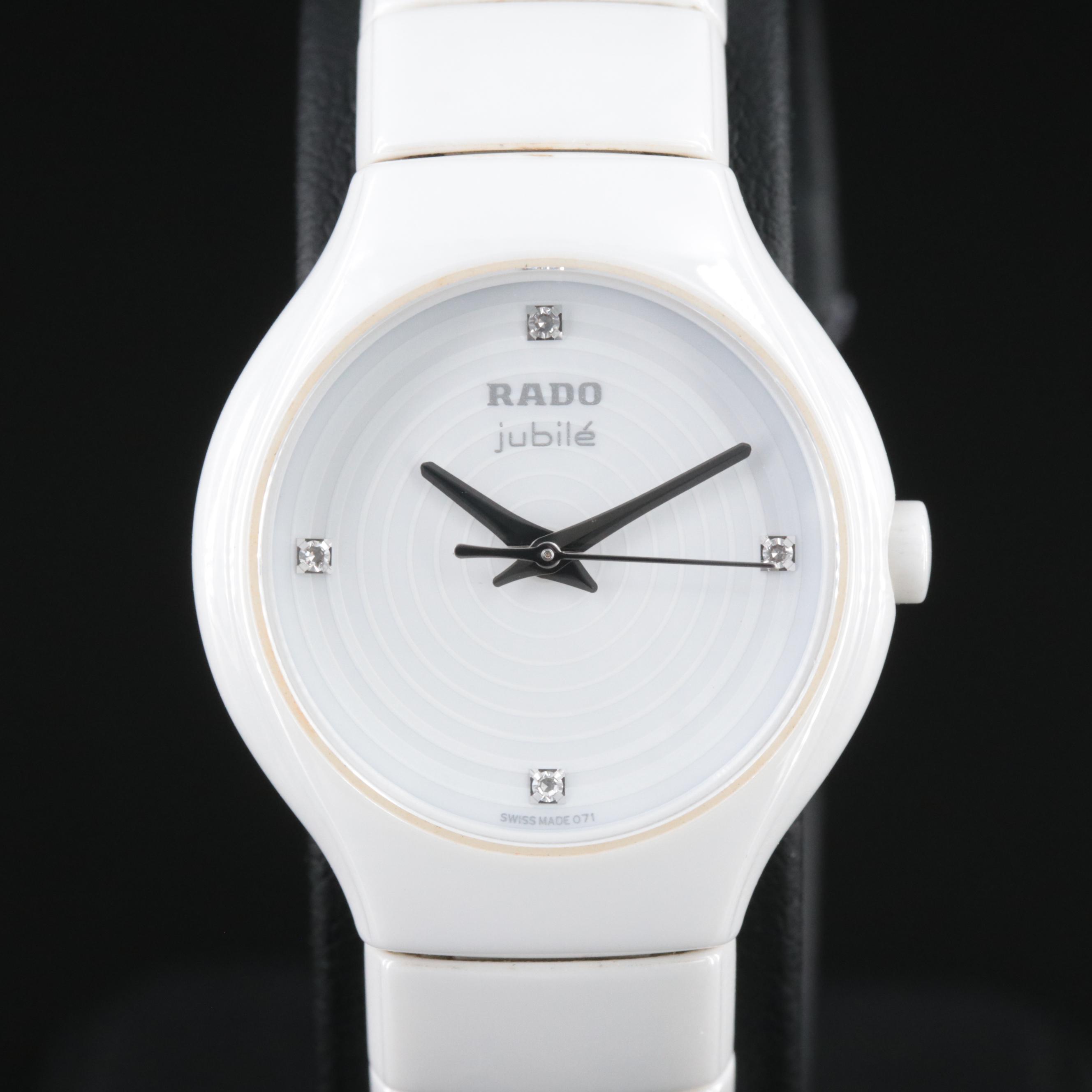 Rado Jubilé True High Tech Ceramic, Diamond Dial Wristwatch | EBTH