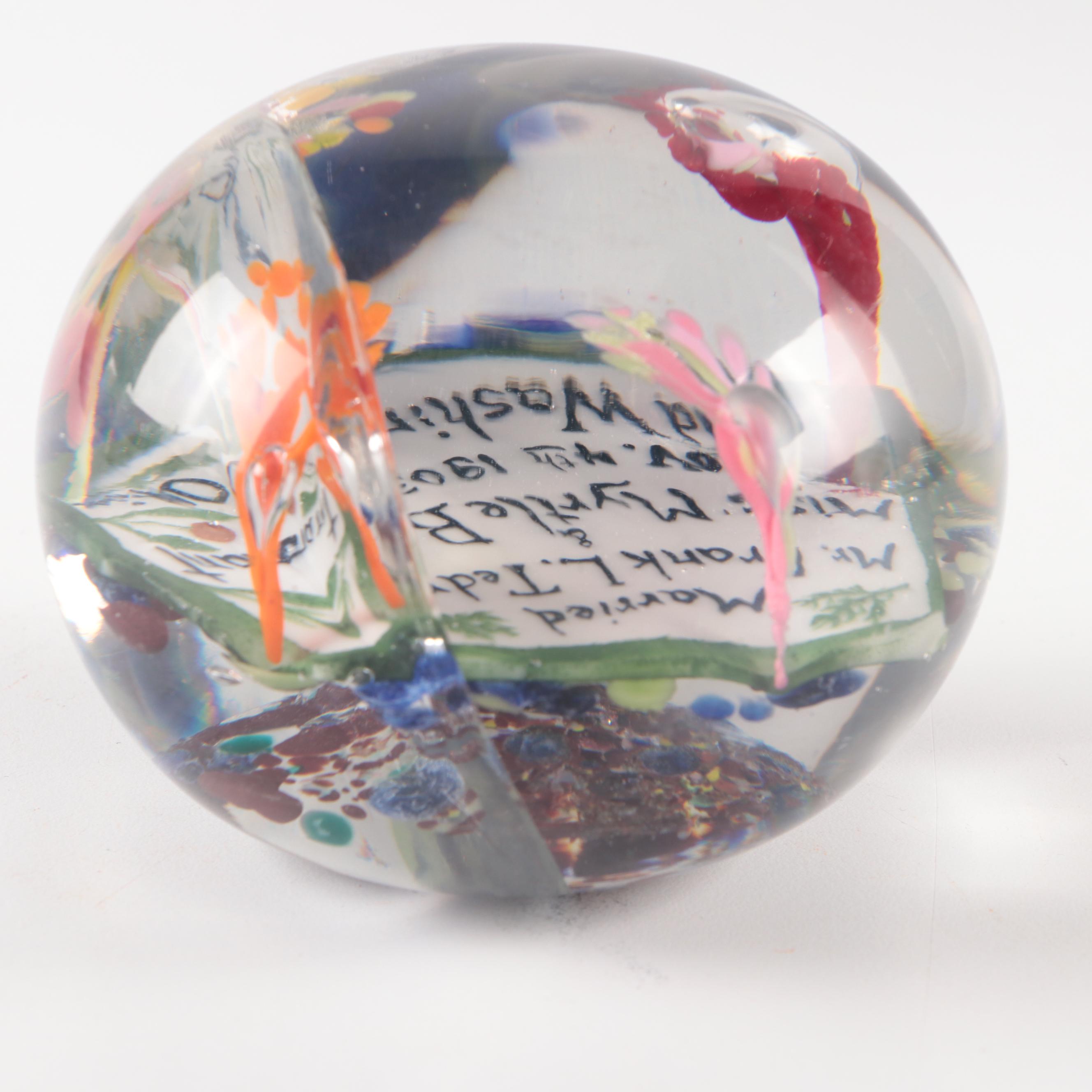Handmade Art Glass Paperweight | EBTH