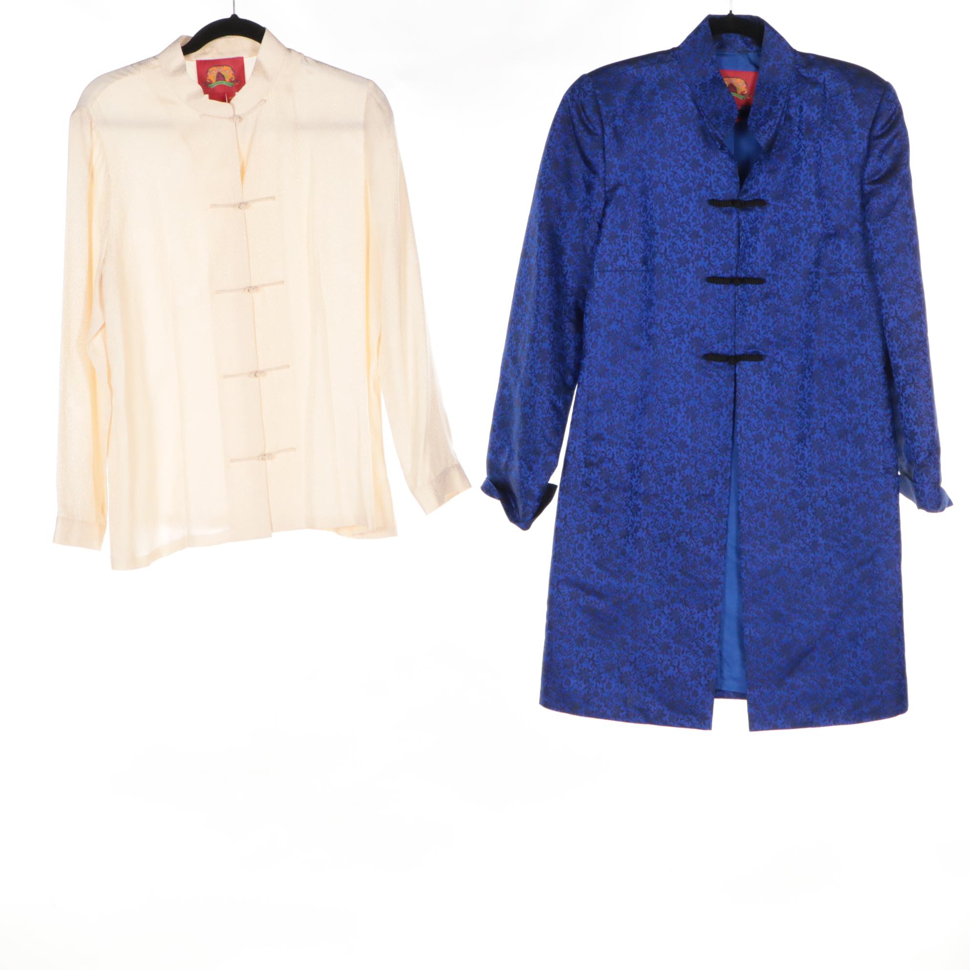 Shanghai Tang Silk Mandarin Jackets and Flores & Flores Brocade Jacket ...