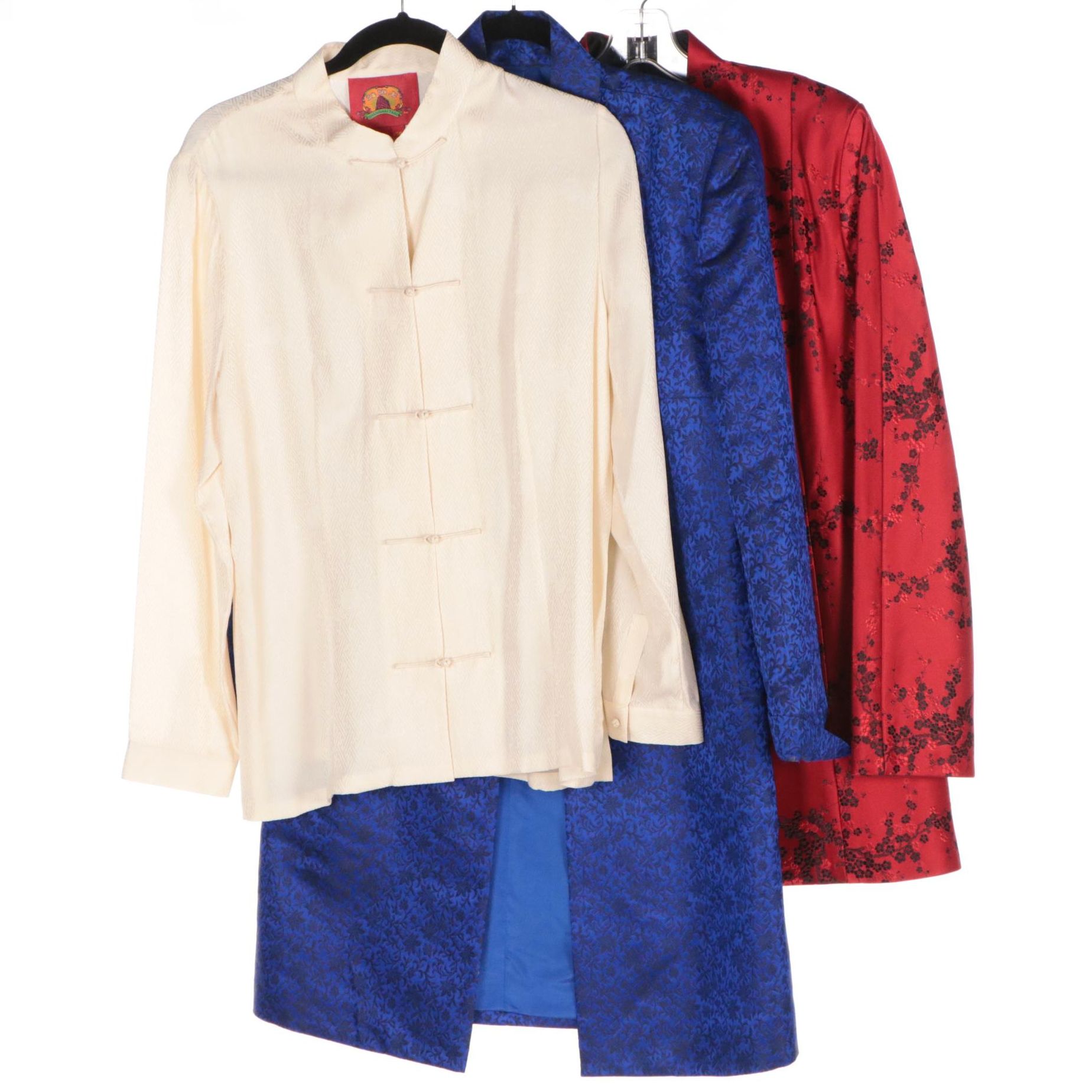 Shanghai Tang Silk Mandarin Jackets and Flores & Flores Brocade Jacket ...